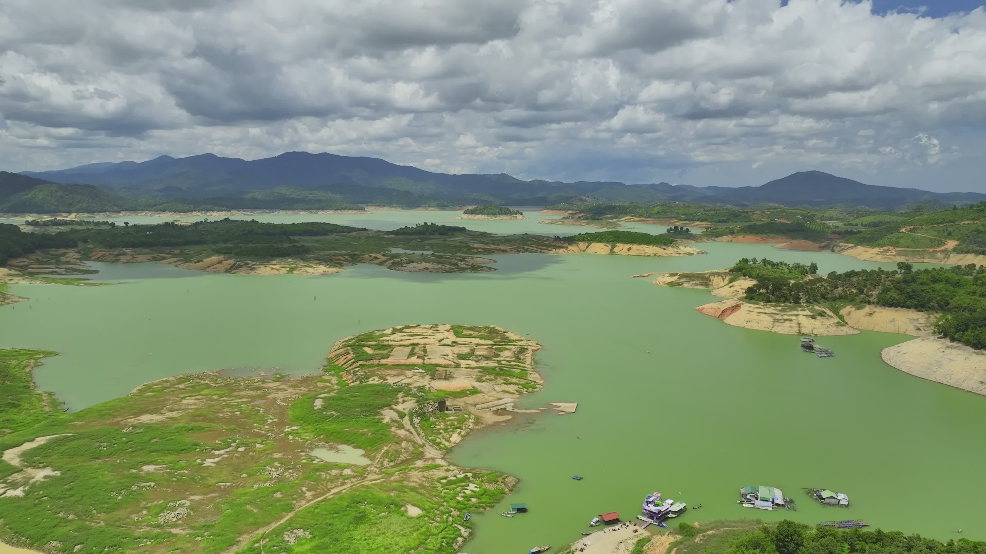 Stunning Aerial View of Scenic Green Lake Free Stock Video Footage ...