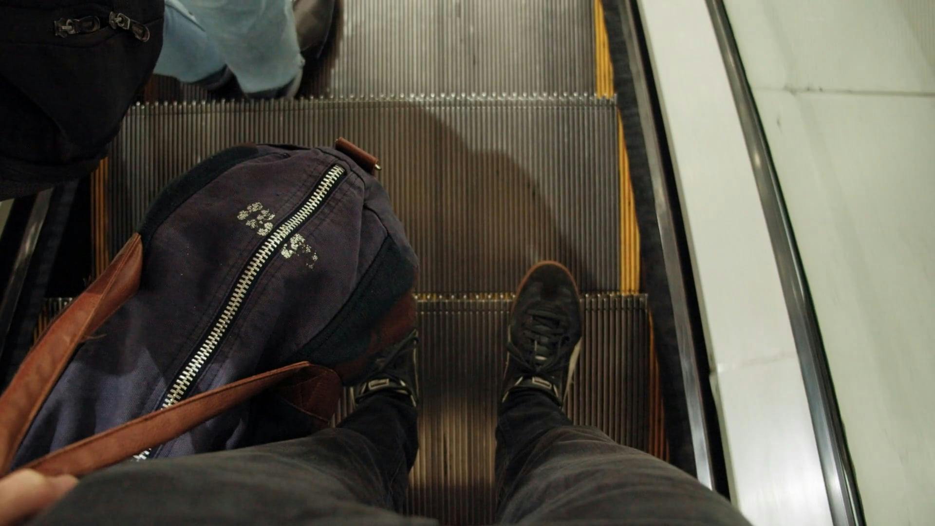 People Using an Escalator Going Down Free Stock Video Footage, Royalty ...