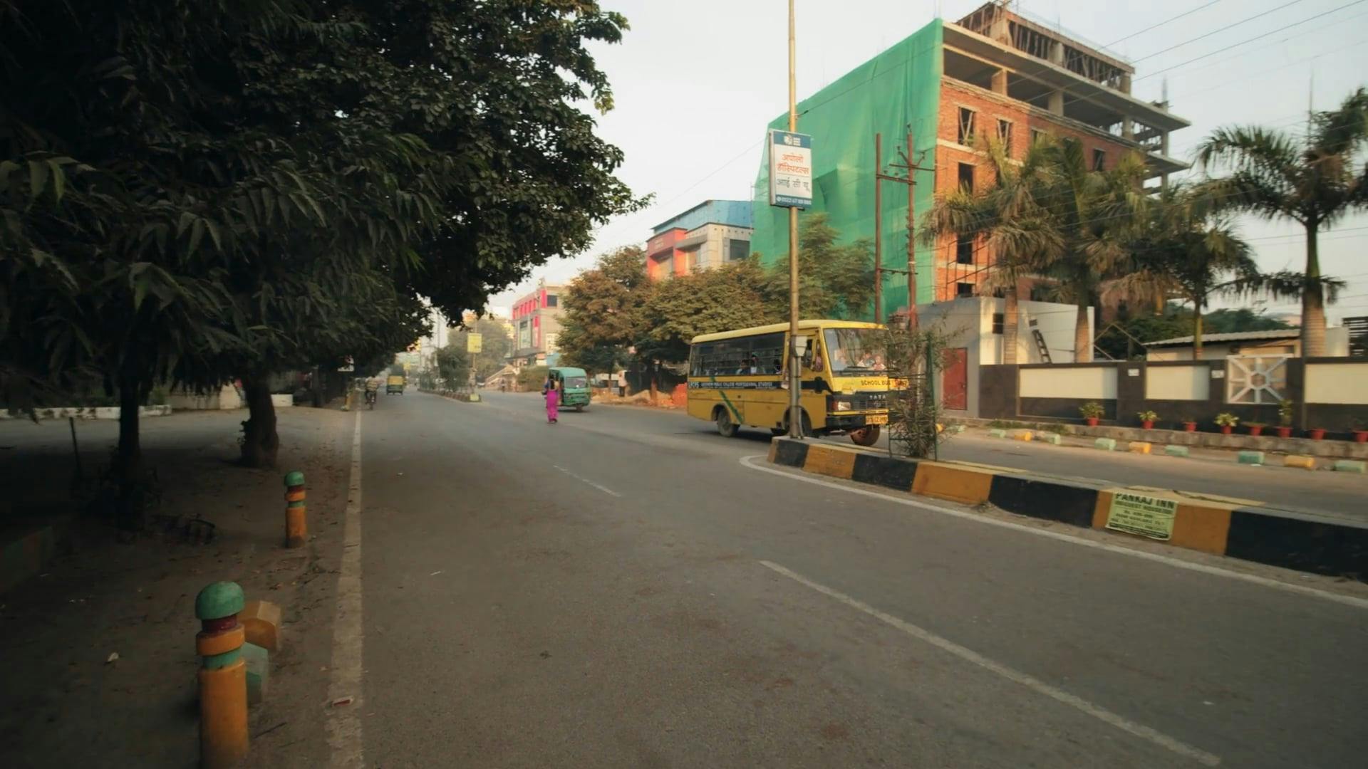 Watching The Bus Passing By On The Other Side Of The Street · Free ...