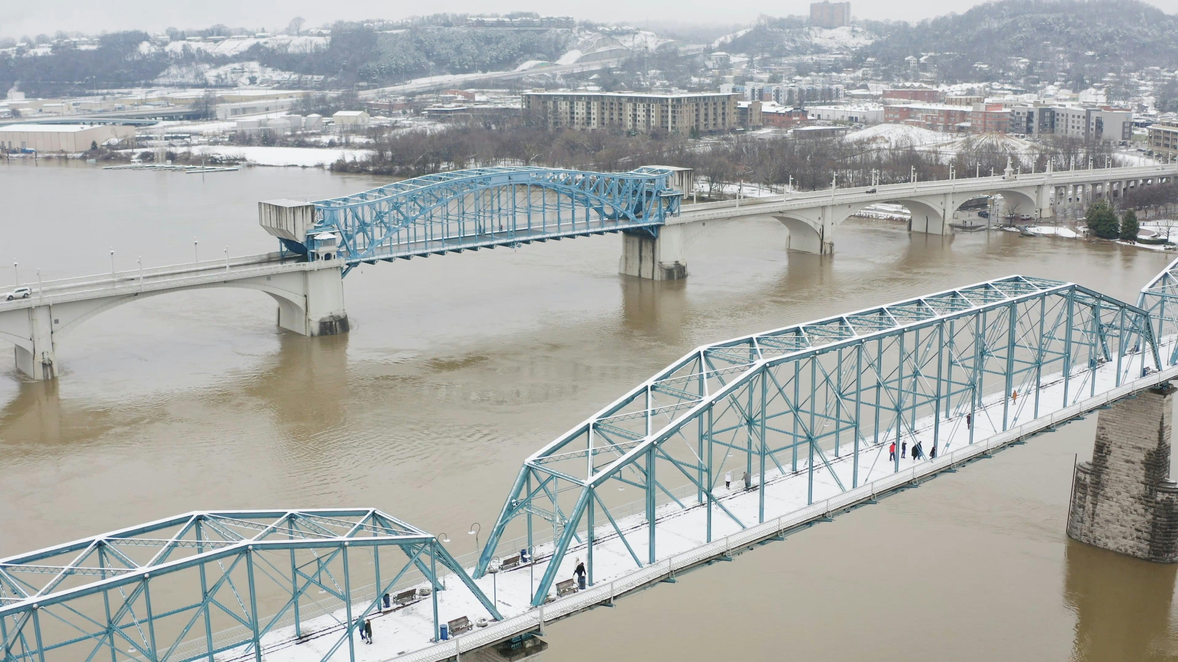 Footage Of The Bridge With People Passing By · Free Stock Video