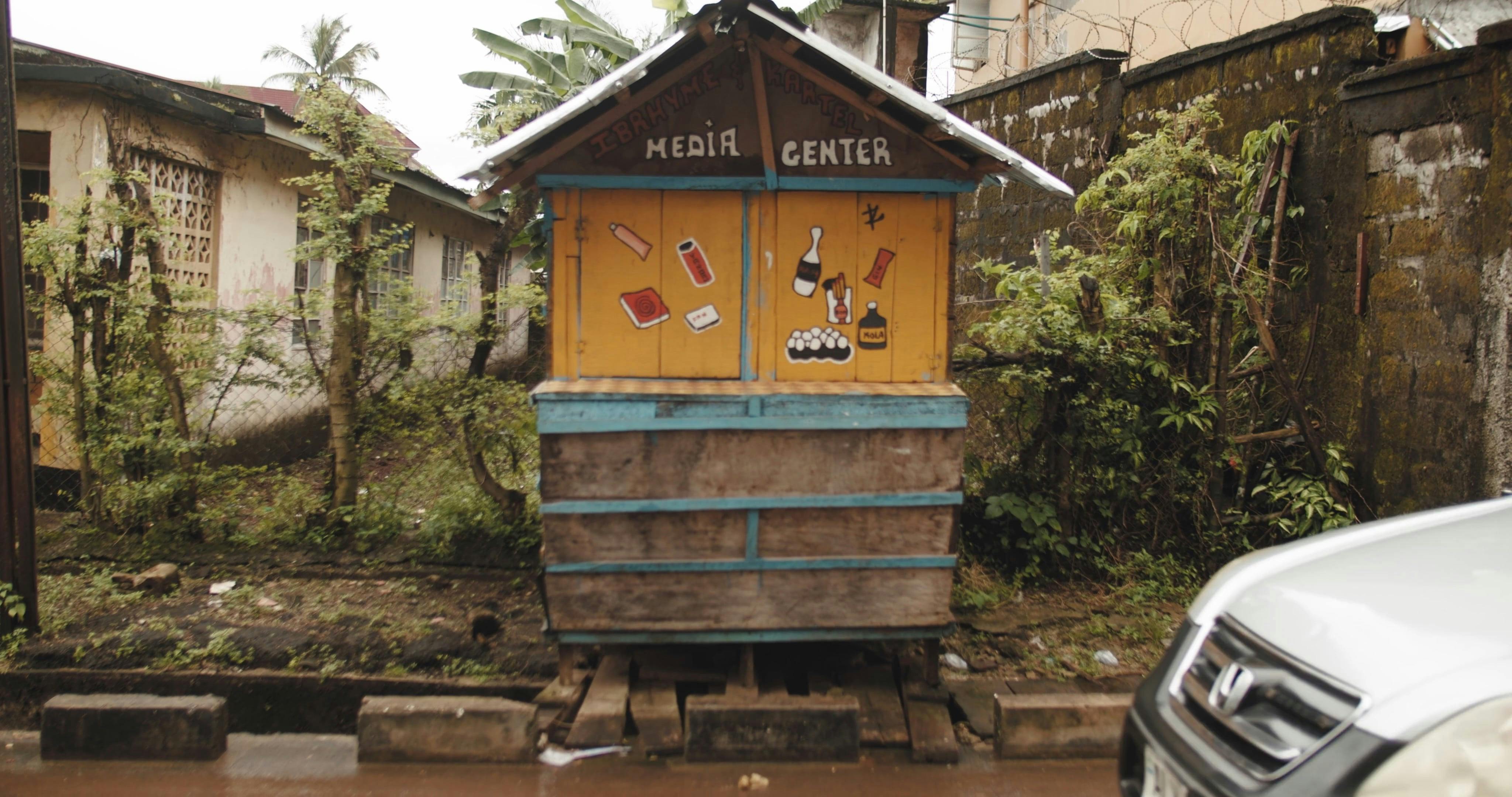 A Closed Wooden Stall Built On Top Of A Creek Free Stock Video Footage ...