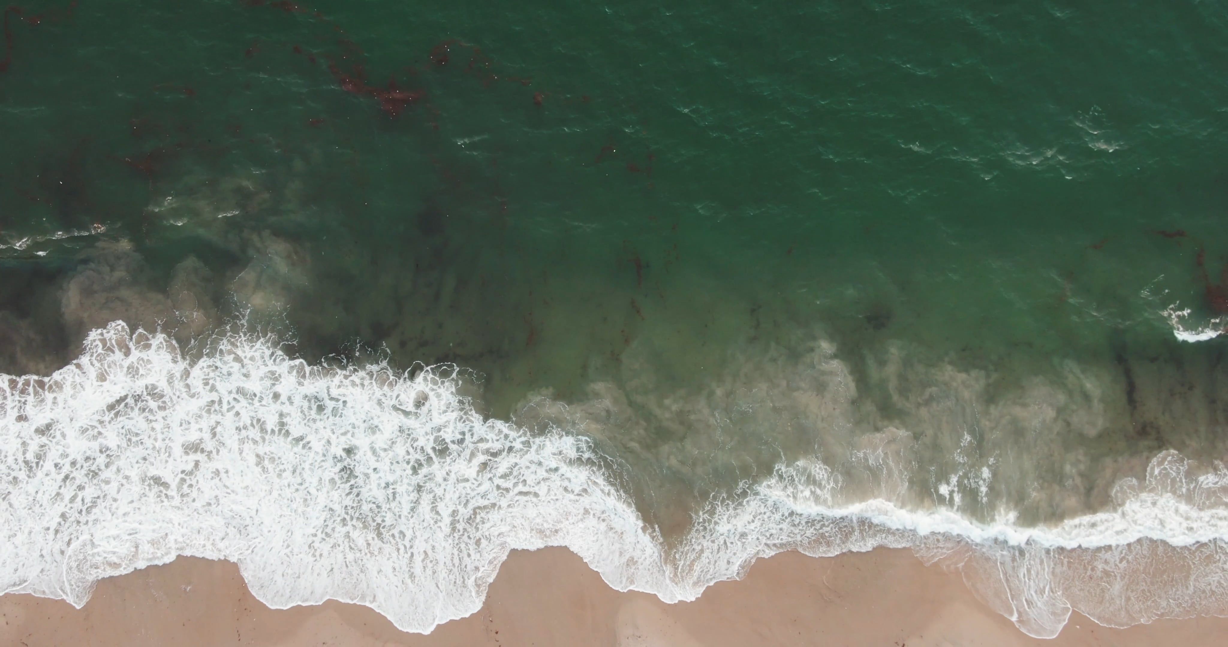 Top View Footage Of The Sea With Waves Free Stock Video Footage ...