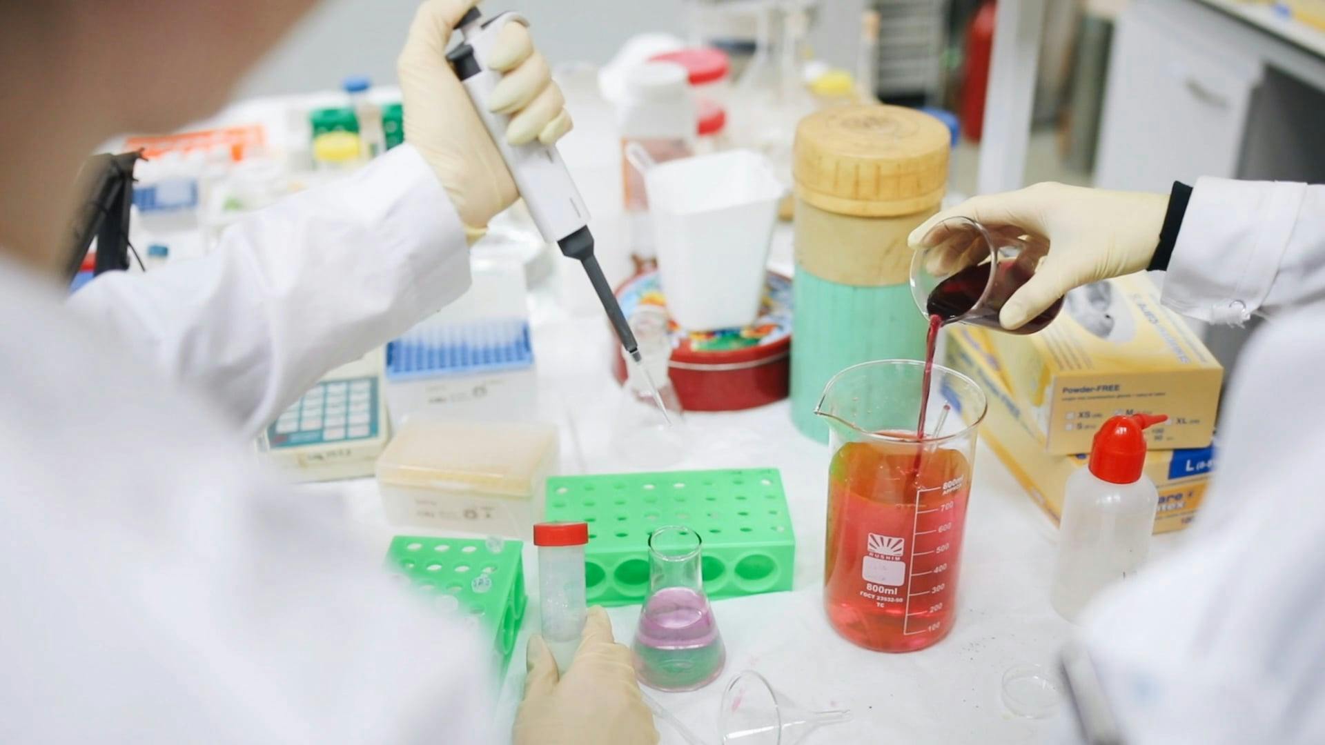 Footage Of Mixing Chemical In The Laboratory Free Stock Video Footage ...