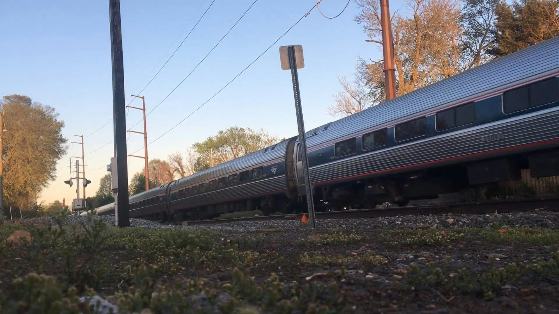 Train Used As Public Transportation Traveling On The Rail Track · Free ...