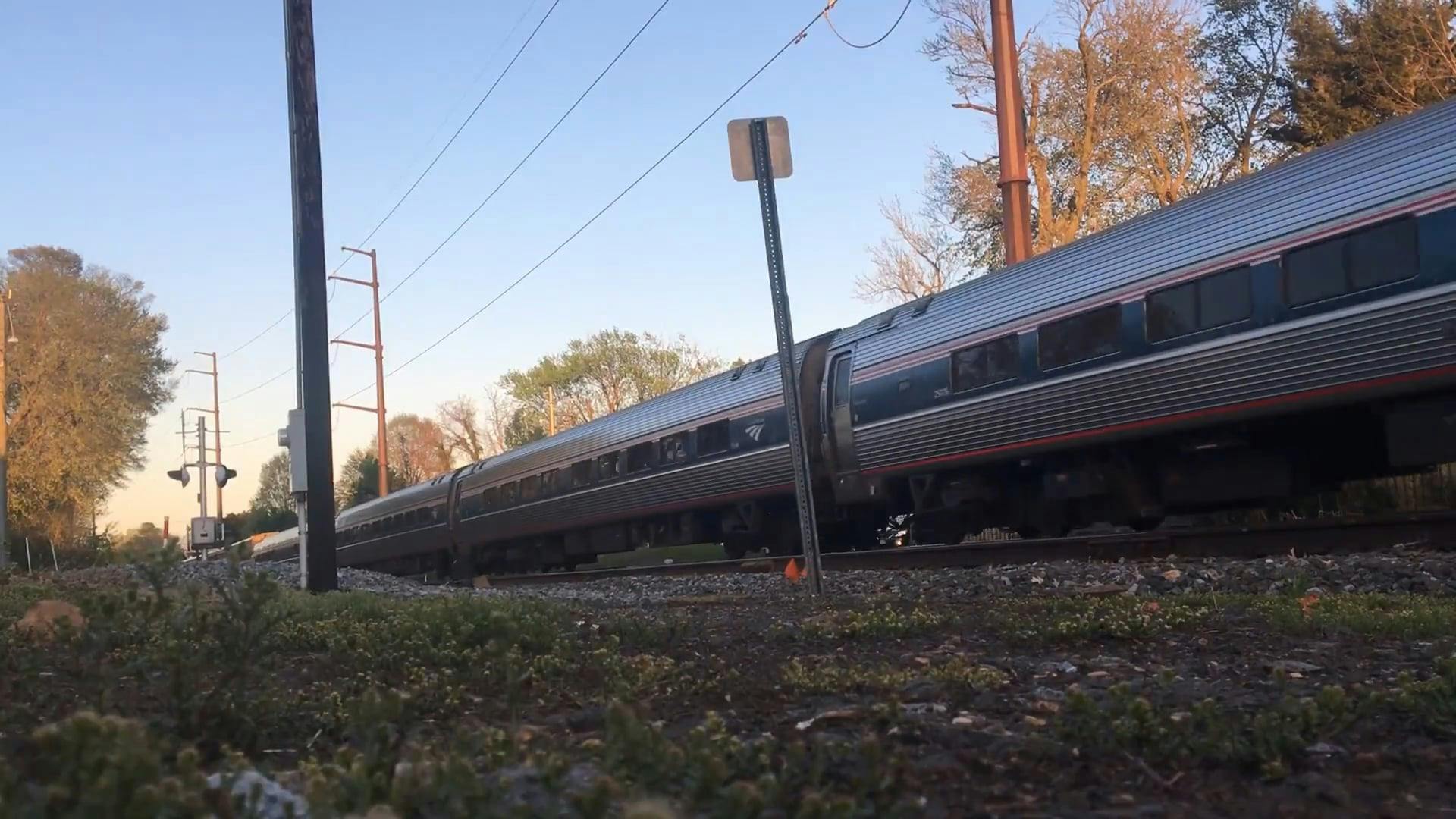 Footage Of The Train In Worm's Eye View Free Stock Video Footage ...