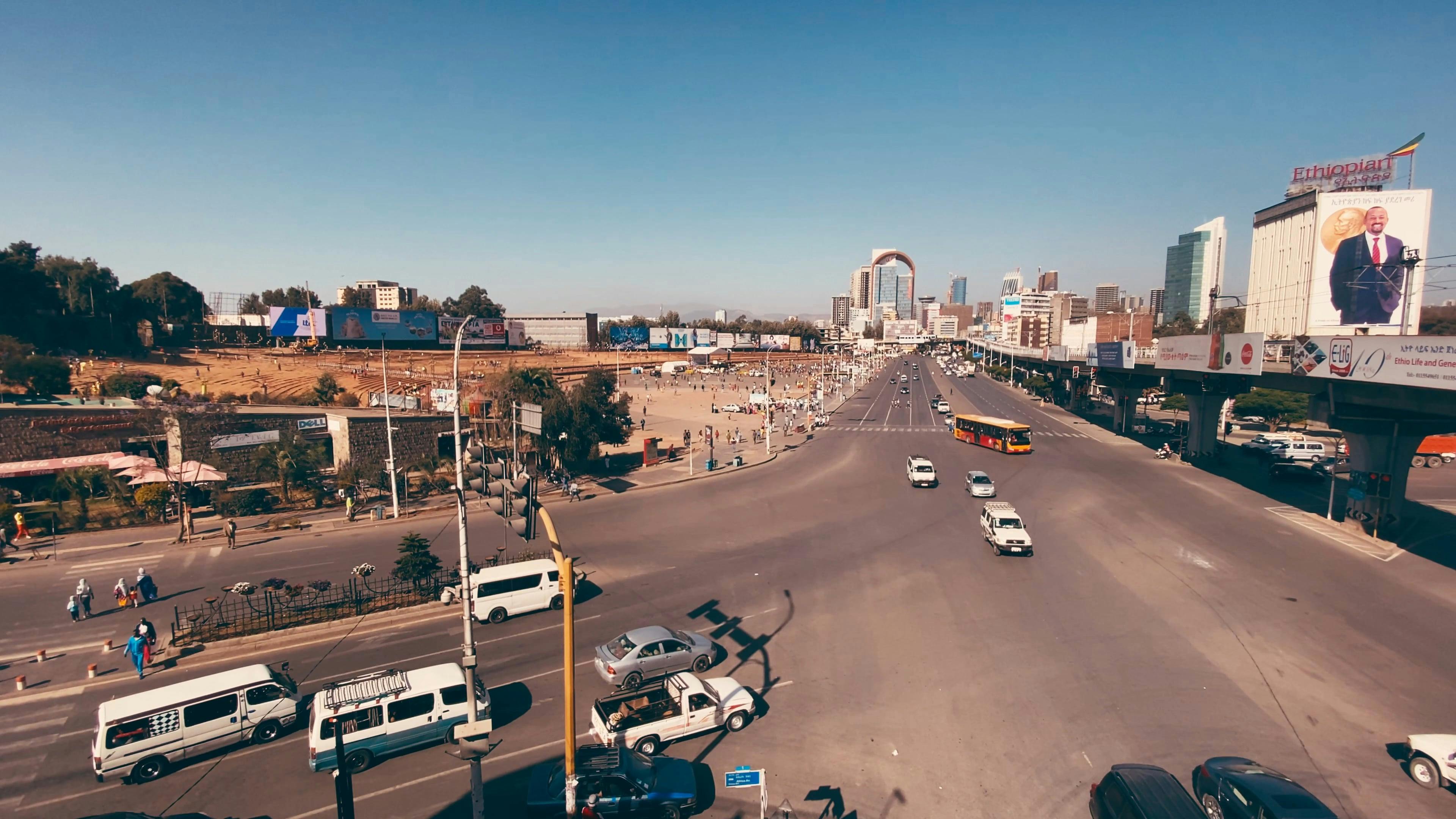 Footage Of The High Way With Traffic · Free Stock Video