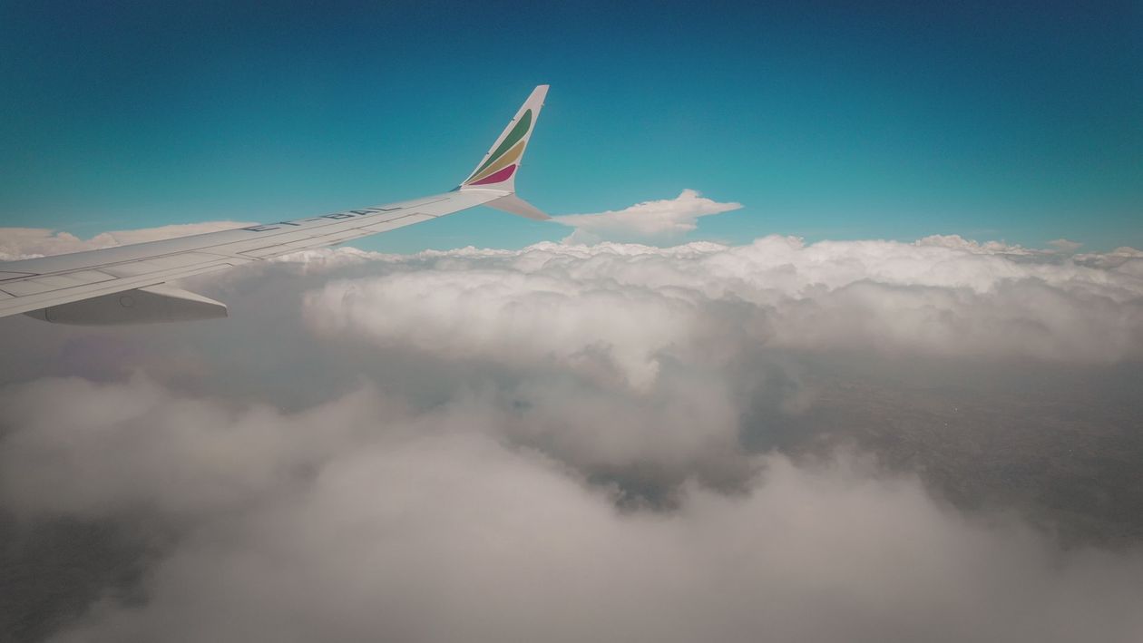 In-Flight View Above the Clouds Free Stock Video Footage, Royalty-Free ...