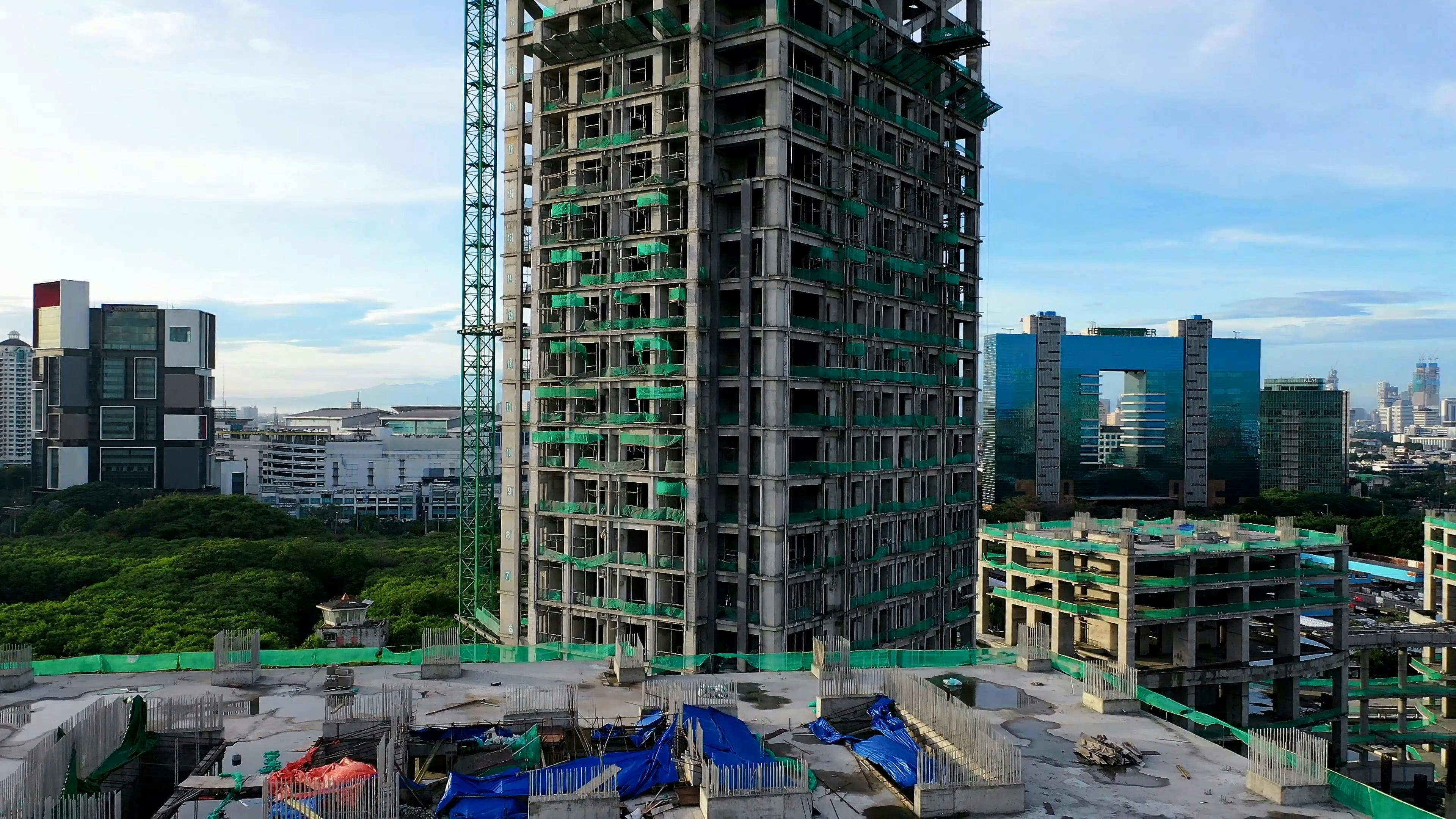 Footage Of A Unfinished Building · Free Stock Video