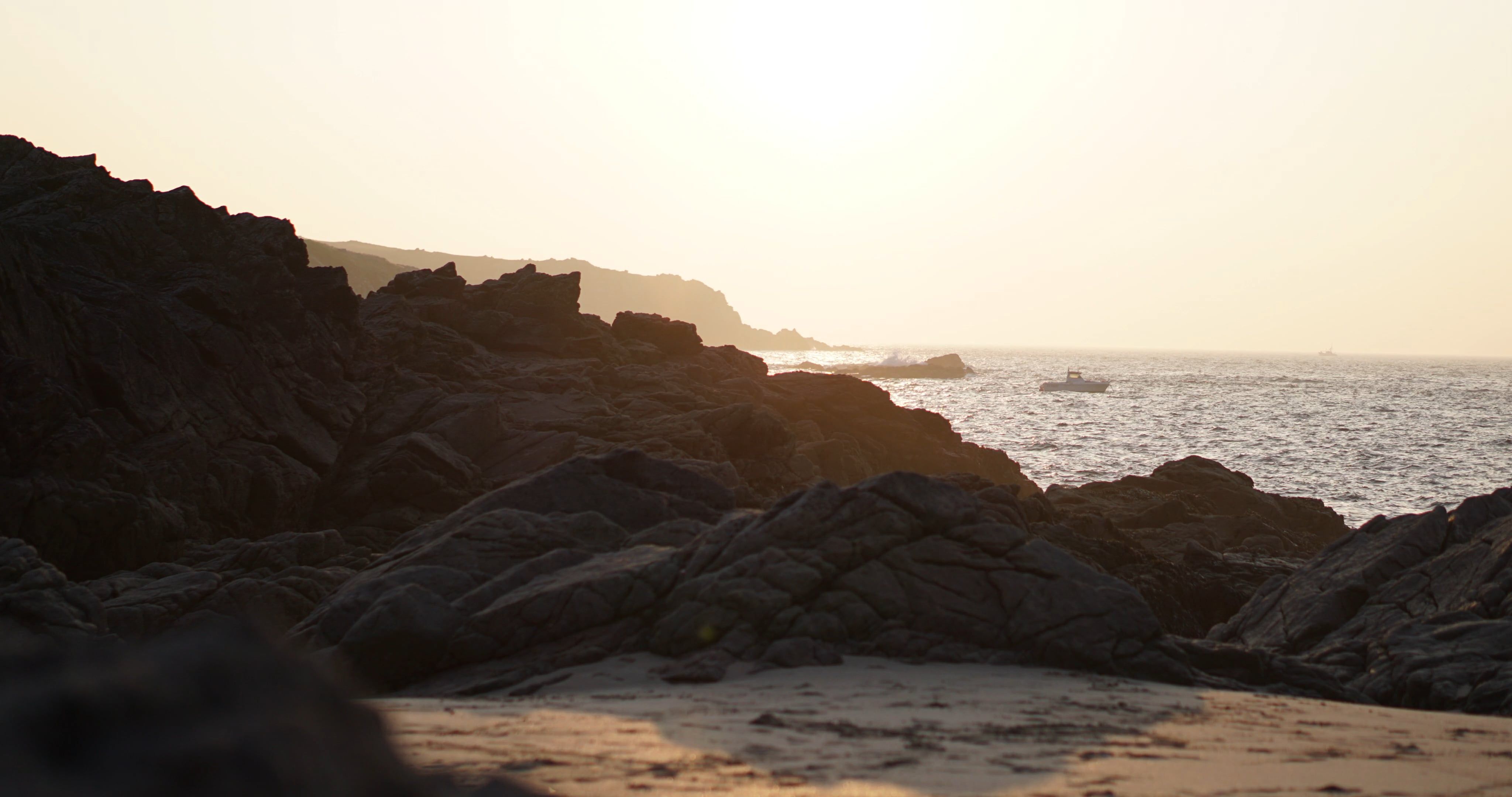 A Time Lapse Video Of A Beach Shore From Day To Dawn Free Stock Video ...