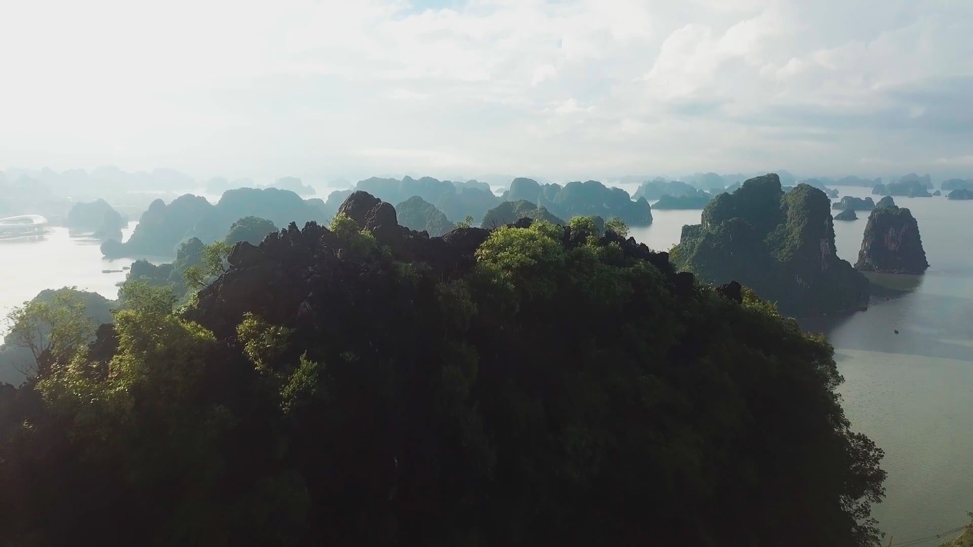 Drone Footage Of The Island And The Sea · Free Stock Video