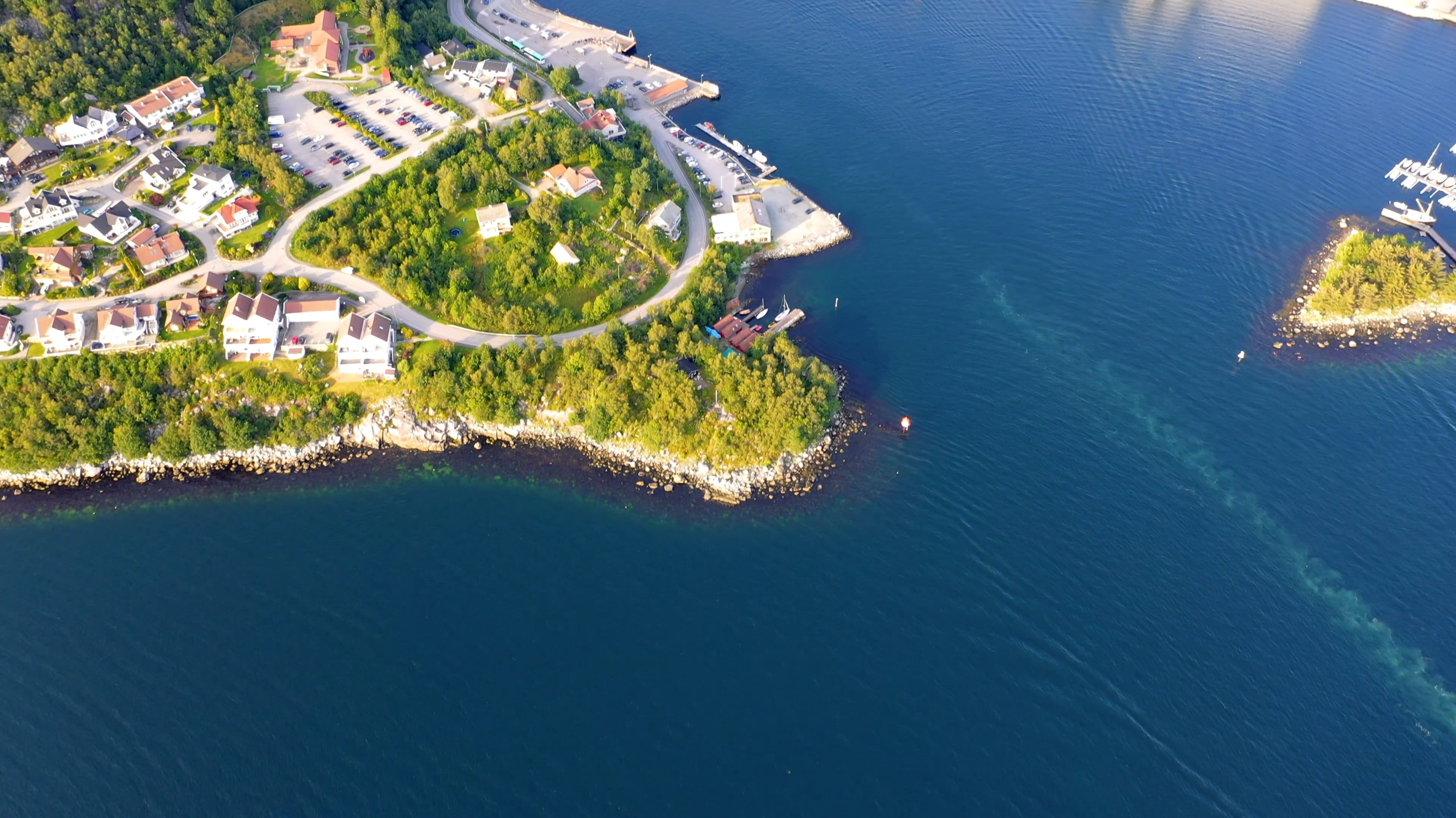 Drone Shot Of Ocean · Free Stock Video