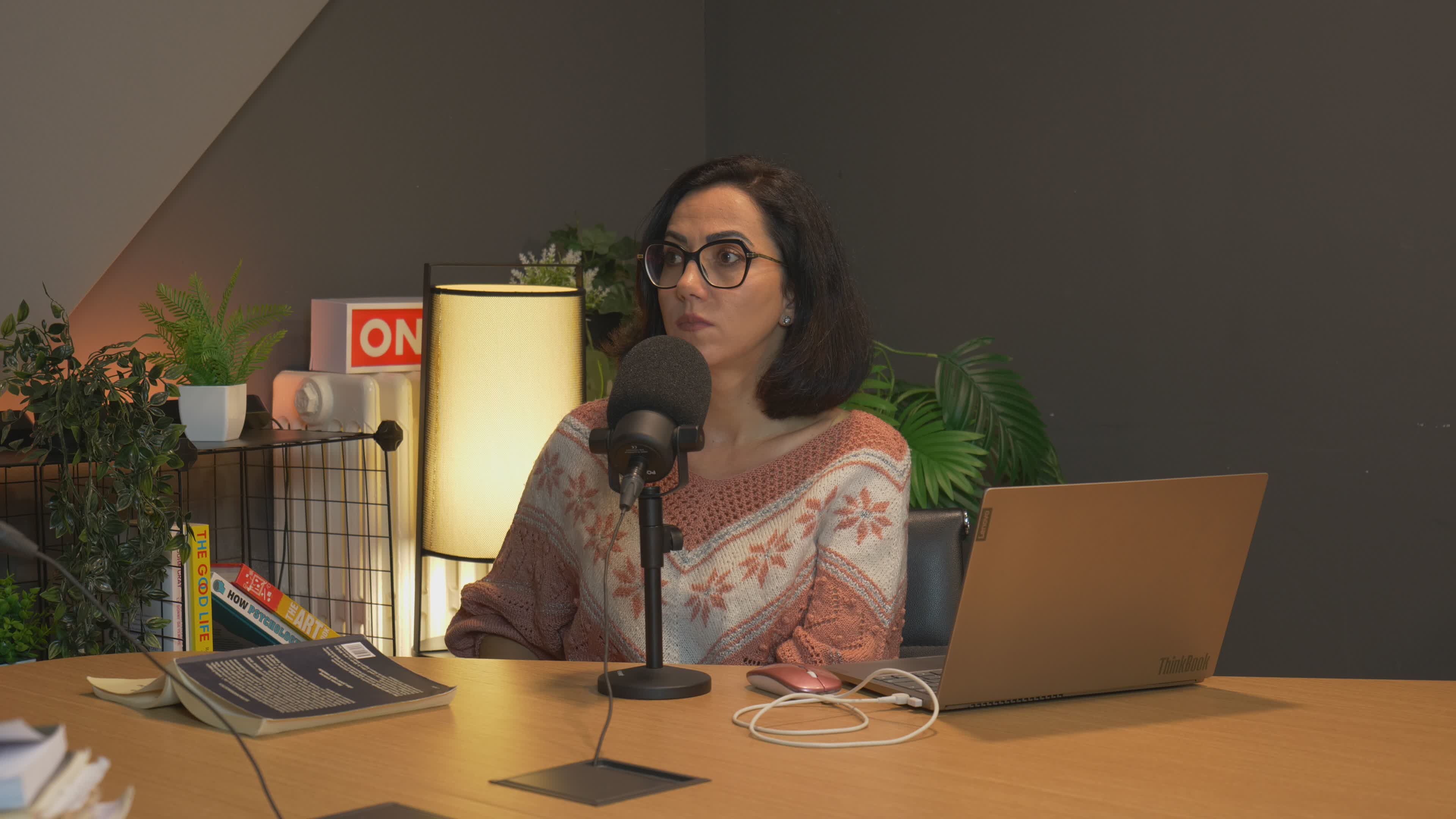 Female Podcaster in Professional Studio Setting Free Stock Video ...