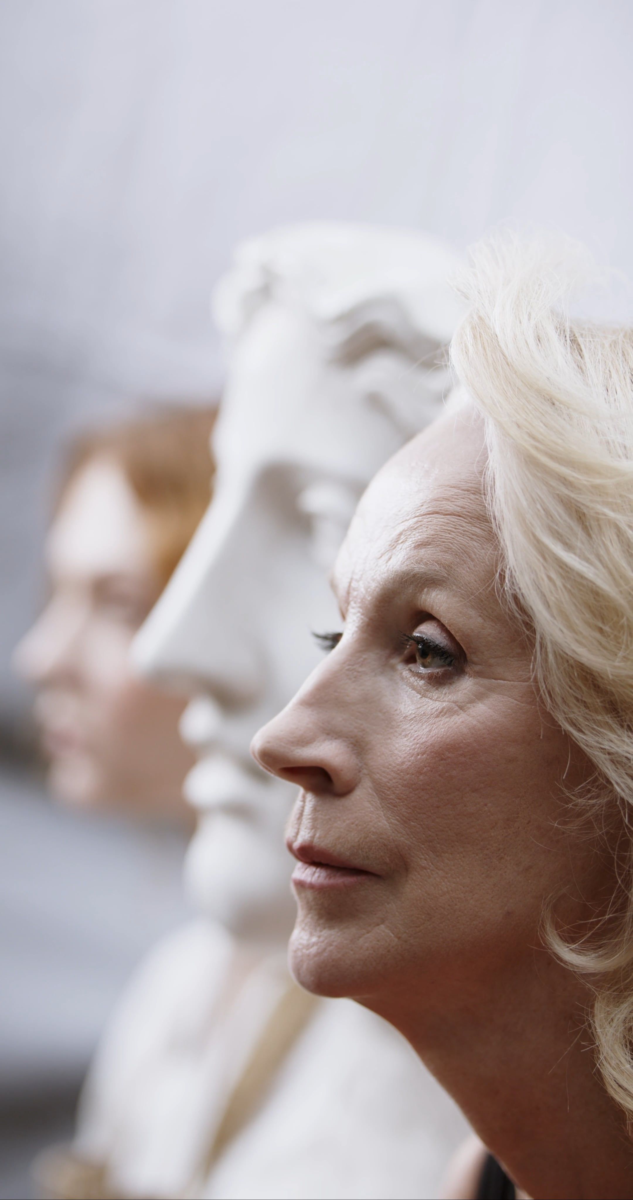 Side View Of An Elderly Woman's Face · Free Stock Video
