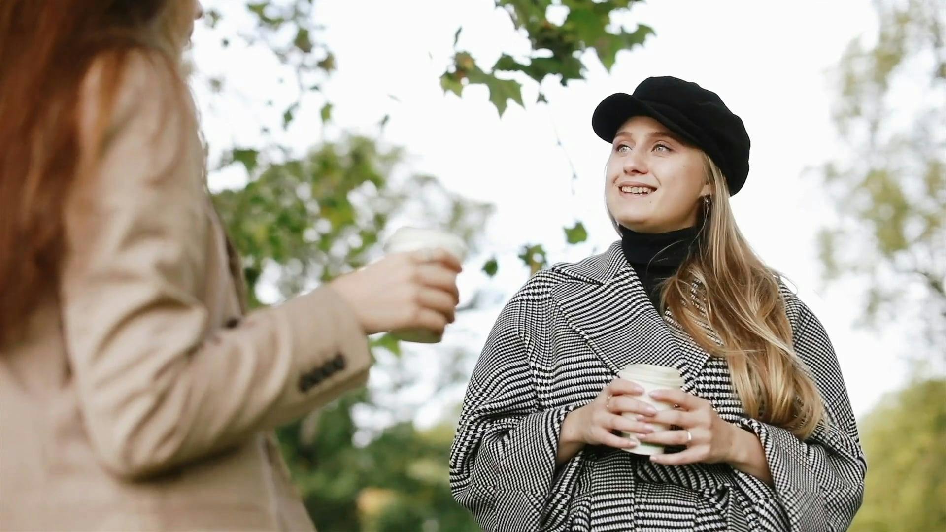 Women Talking Outside on a Windy Day Free Stock Video Footage, Royalty ...