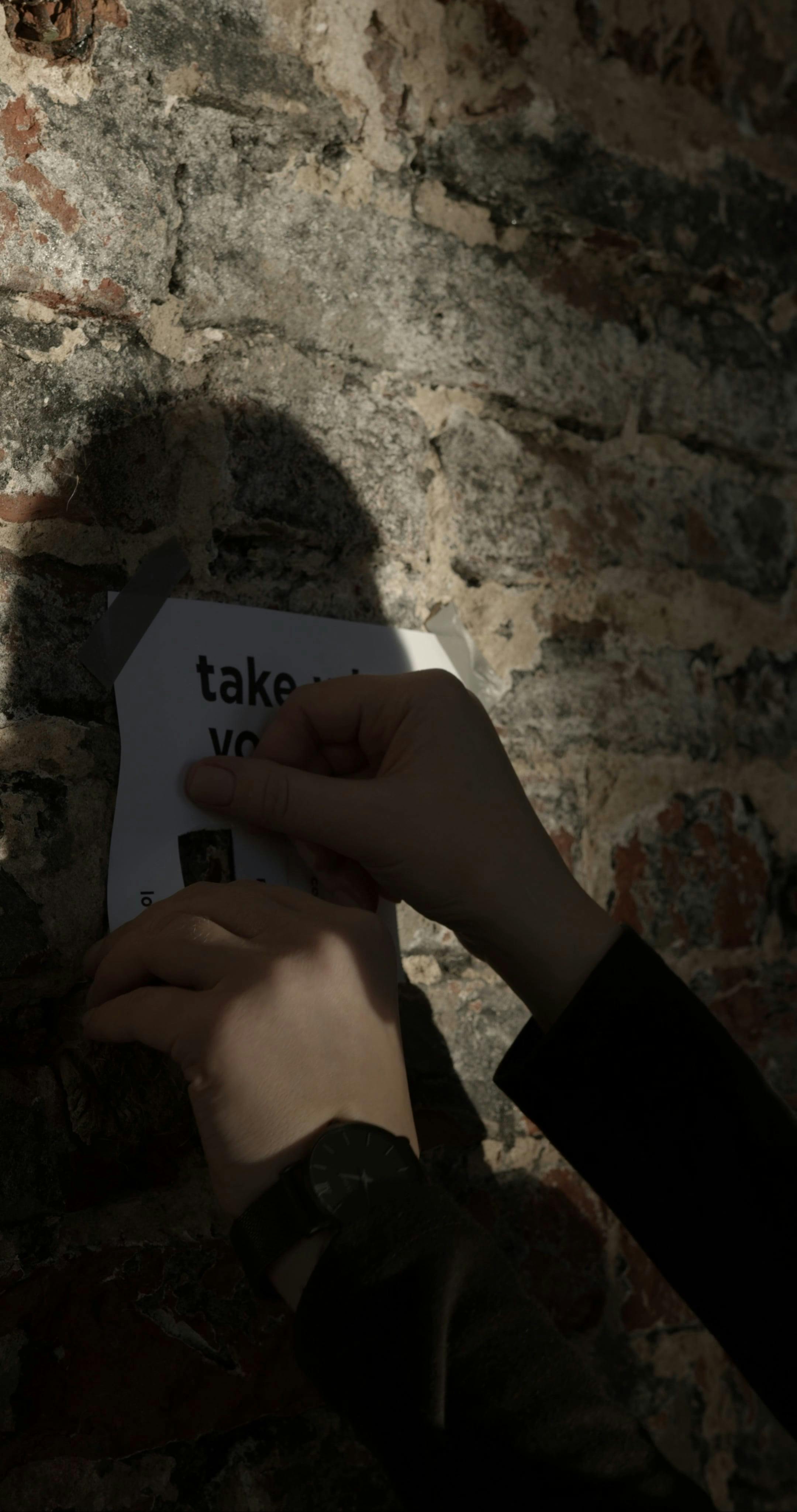 A Person Tearing off a Piece of Paper Free Stock Video Footage, Royalty ...