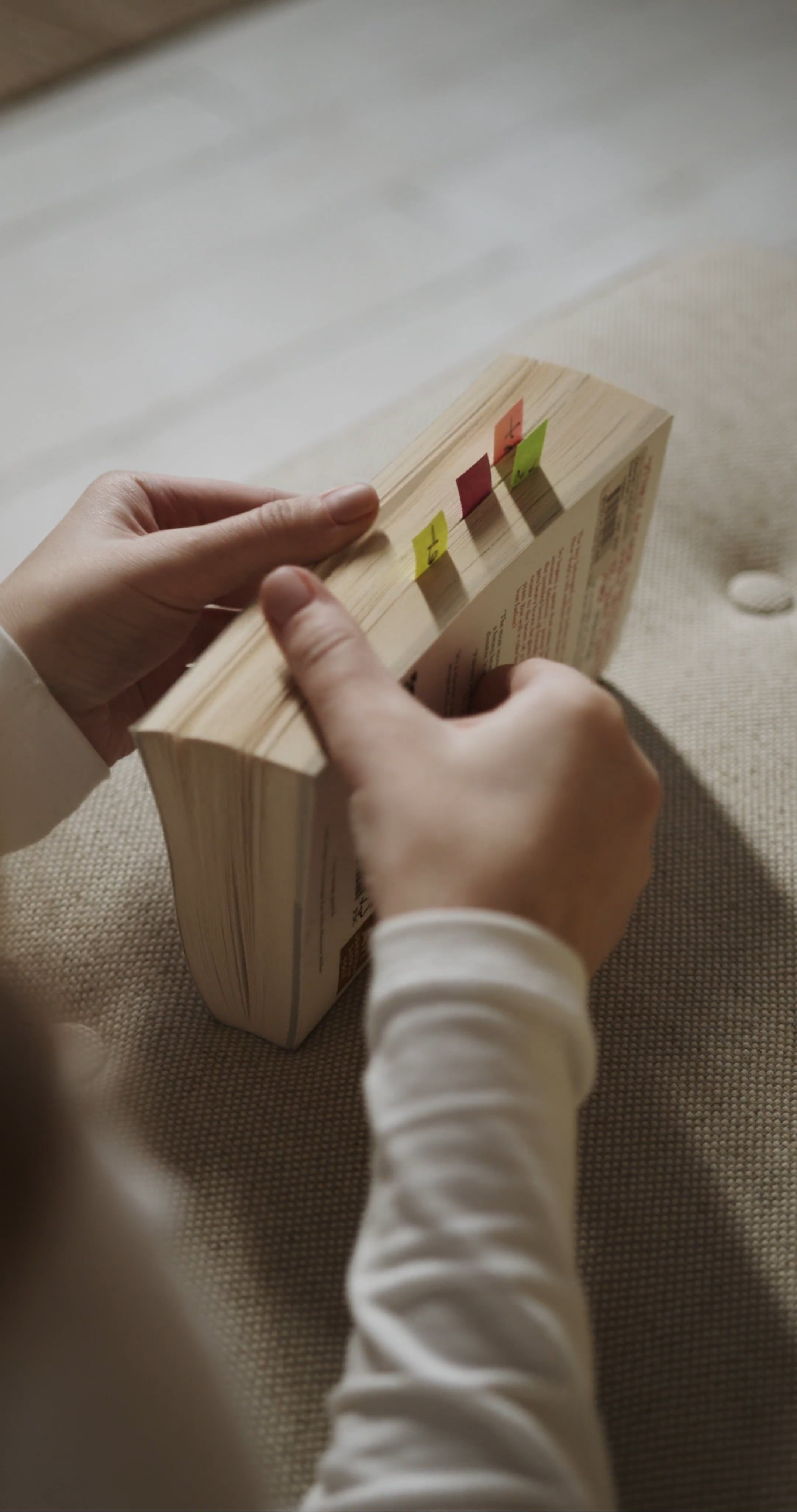 A Person Reading a Book · Free Stock Video