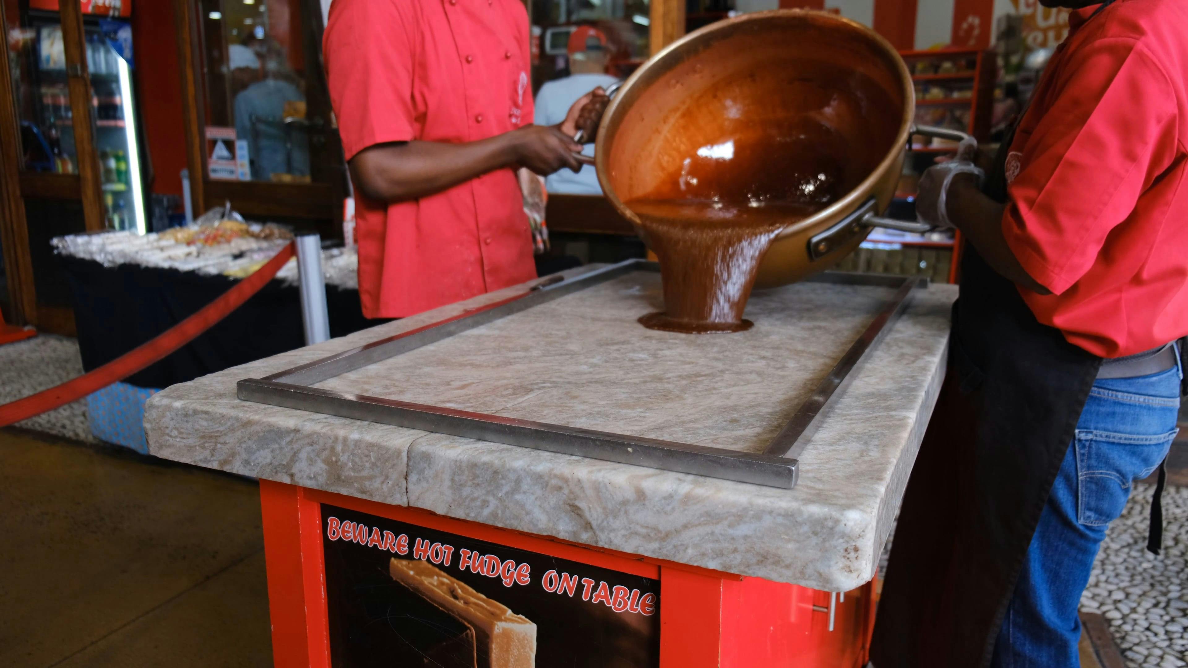 The Process In Making Chocolate Mixture Using A Conching Machine Free ...