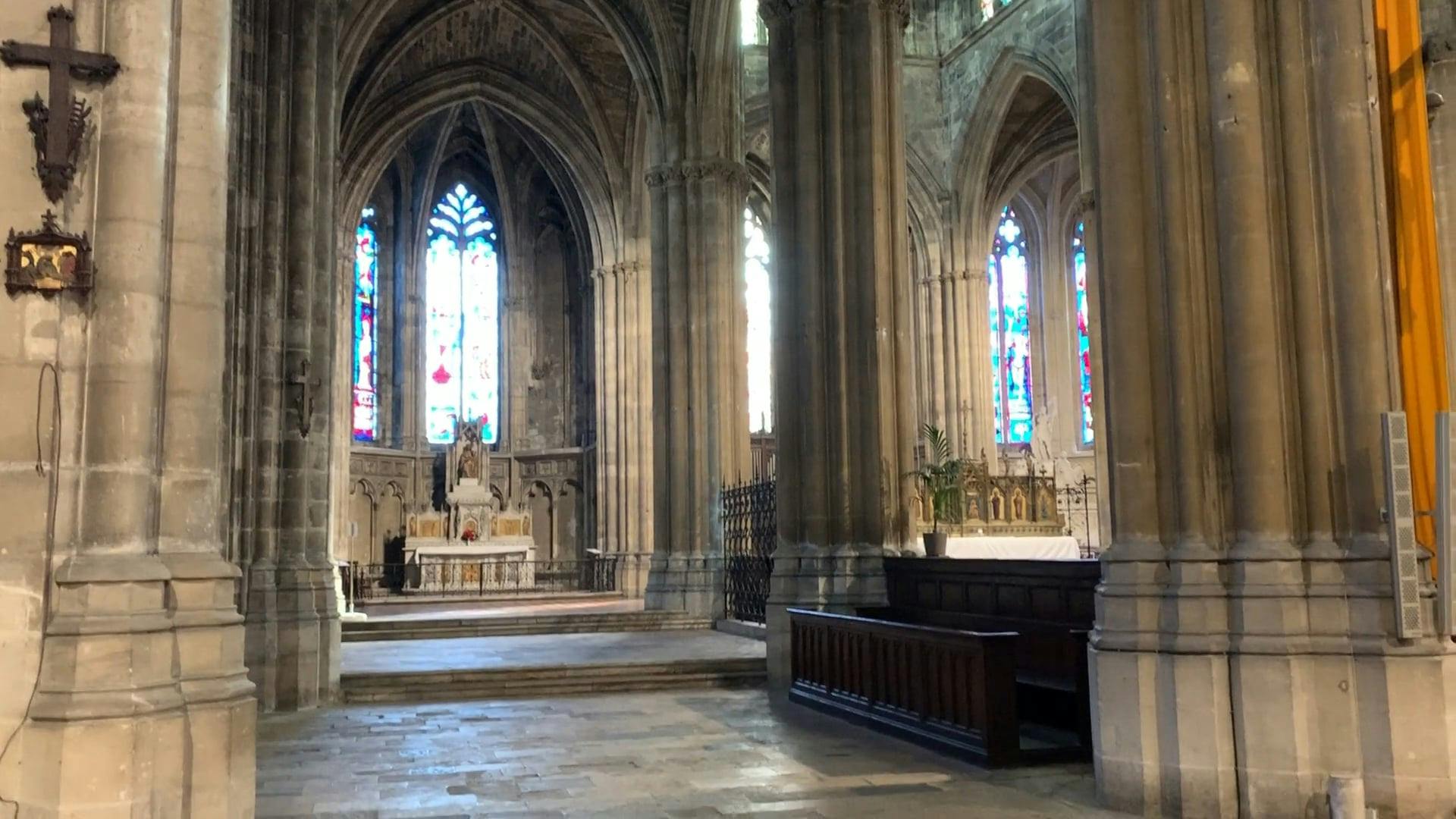 The Architecture And Interior Designs Of A Cathedral · Free Stock Video