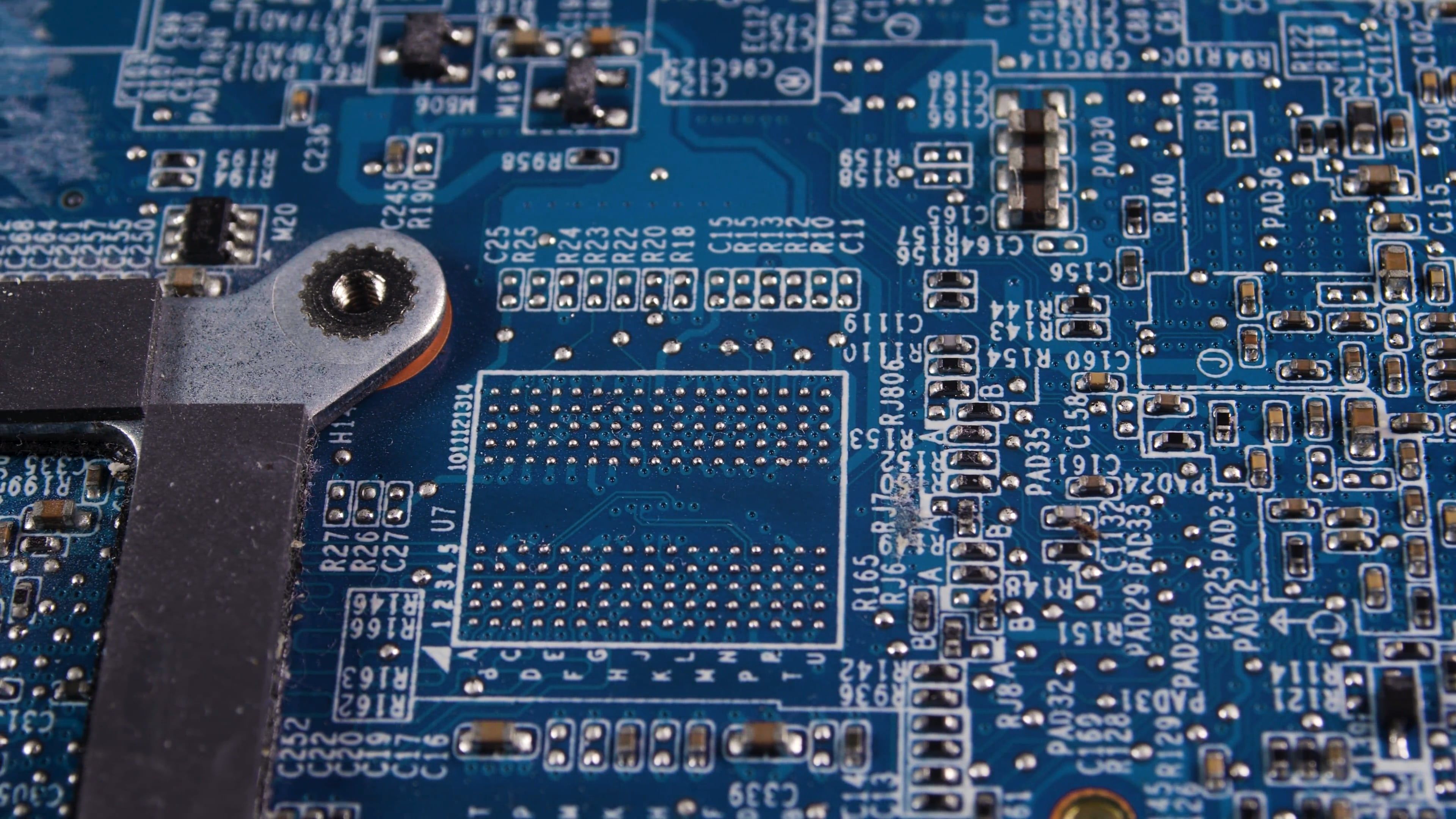 Close-up Footage Of An Electronic Circuit Board · Free Stock Video