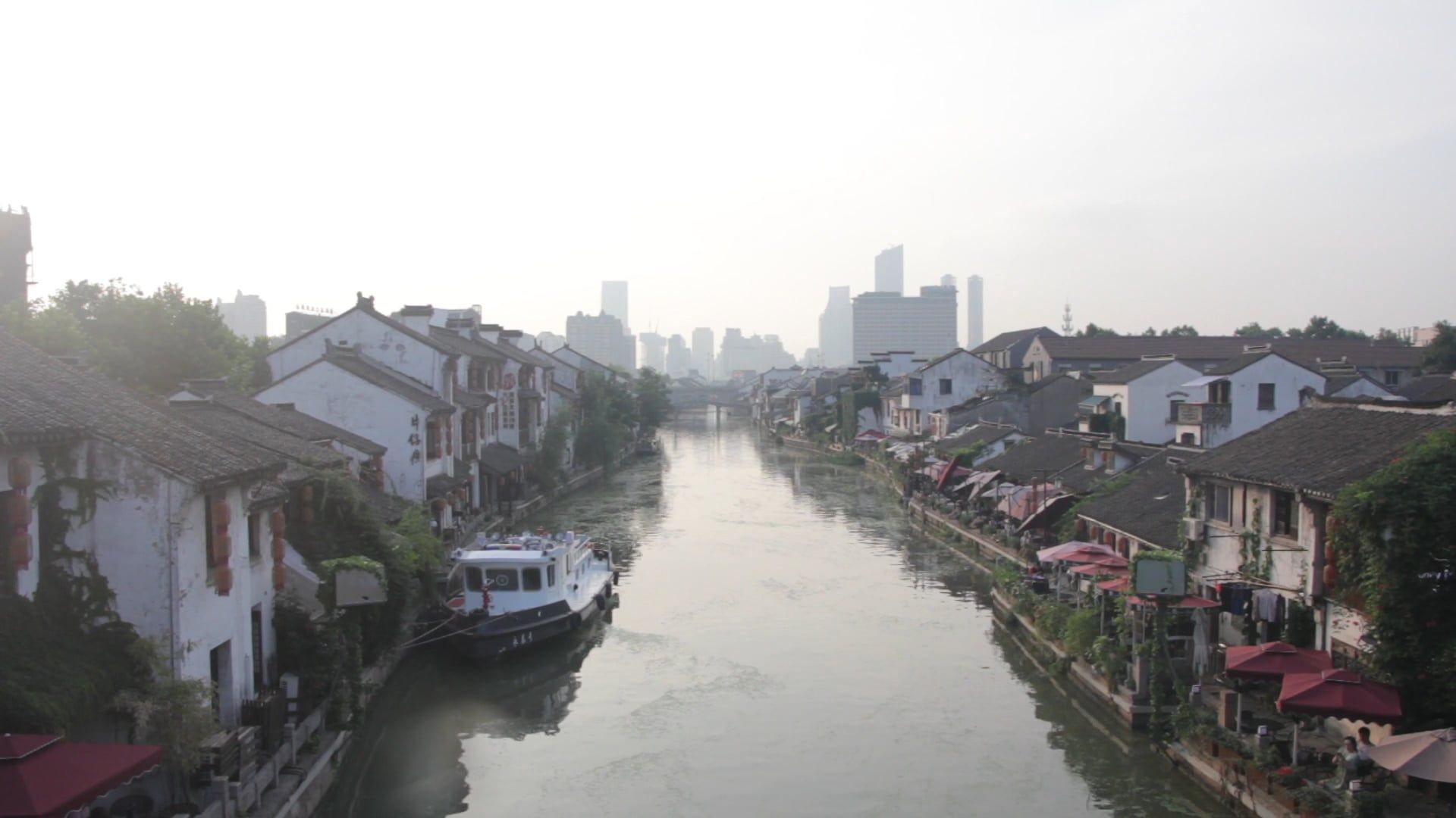 A River Between Concrete Structures Free Stock Video Footage, Royalty ...