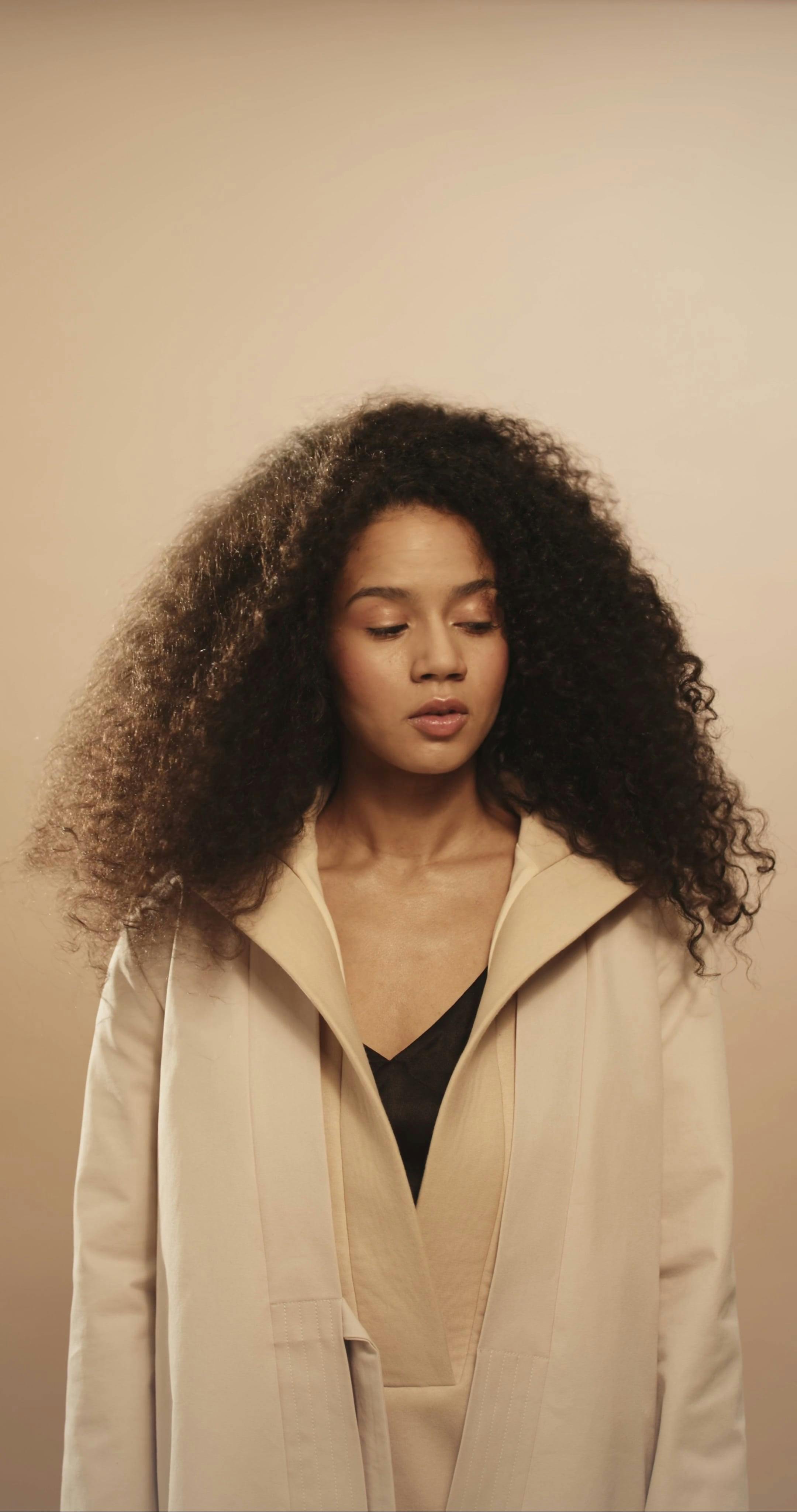 A Model Facial Expression In Angles For The Camera In A Photo Shoot ...