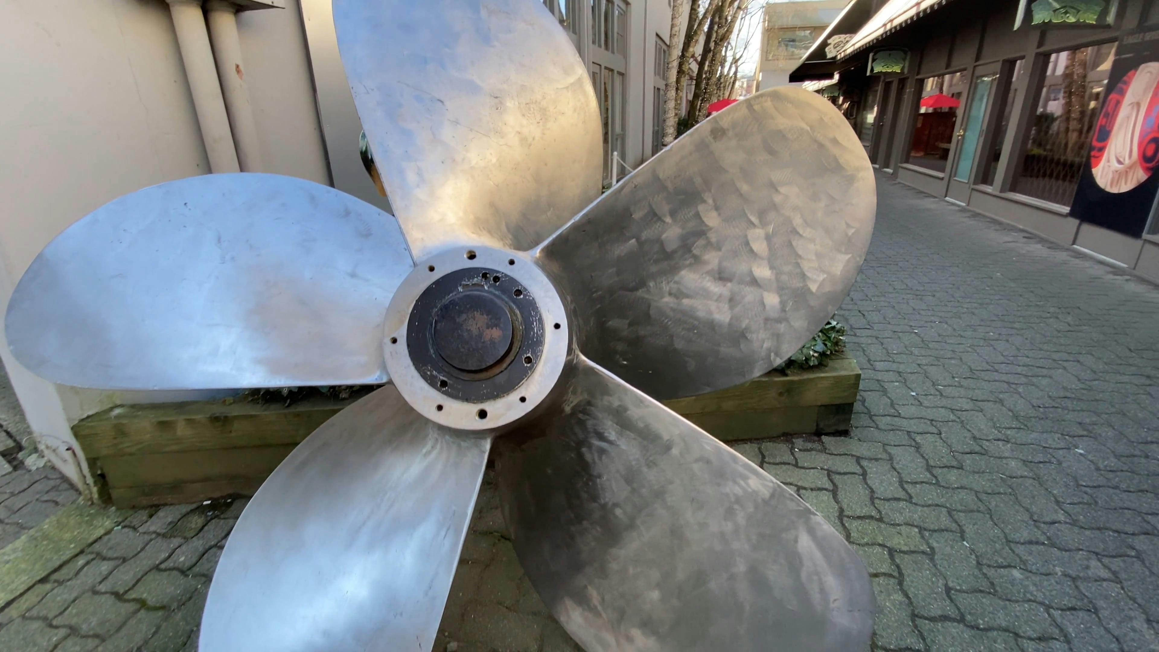 Close Up Shot of Metal Propeller Free Stock Video Footage, Royalty-Free ...