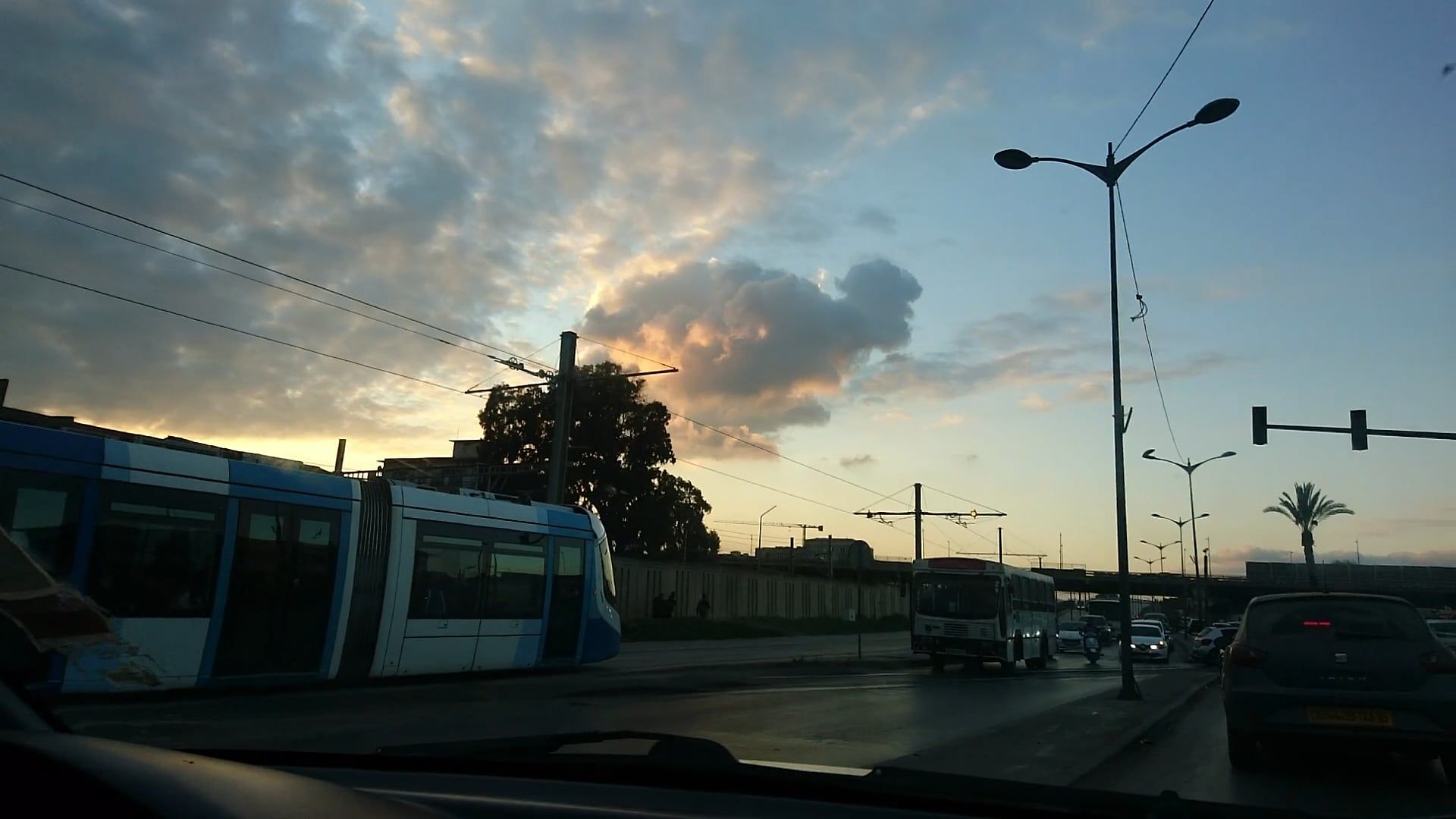 Traffic Flow In The Road At Dusk Free Stock Video Footage, Royalty-Free ...