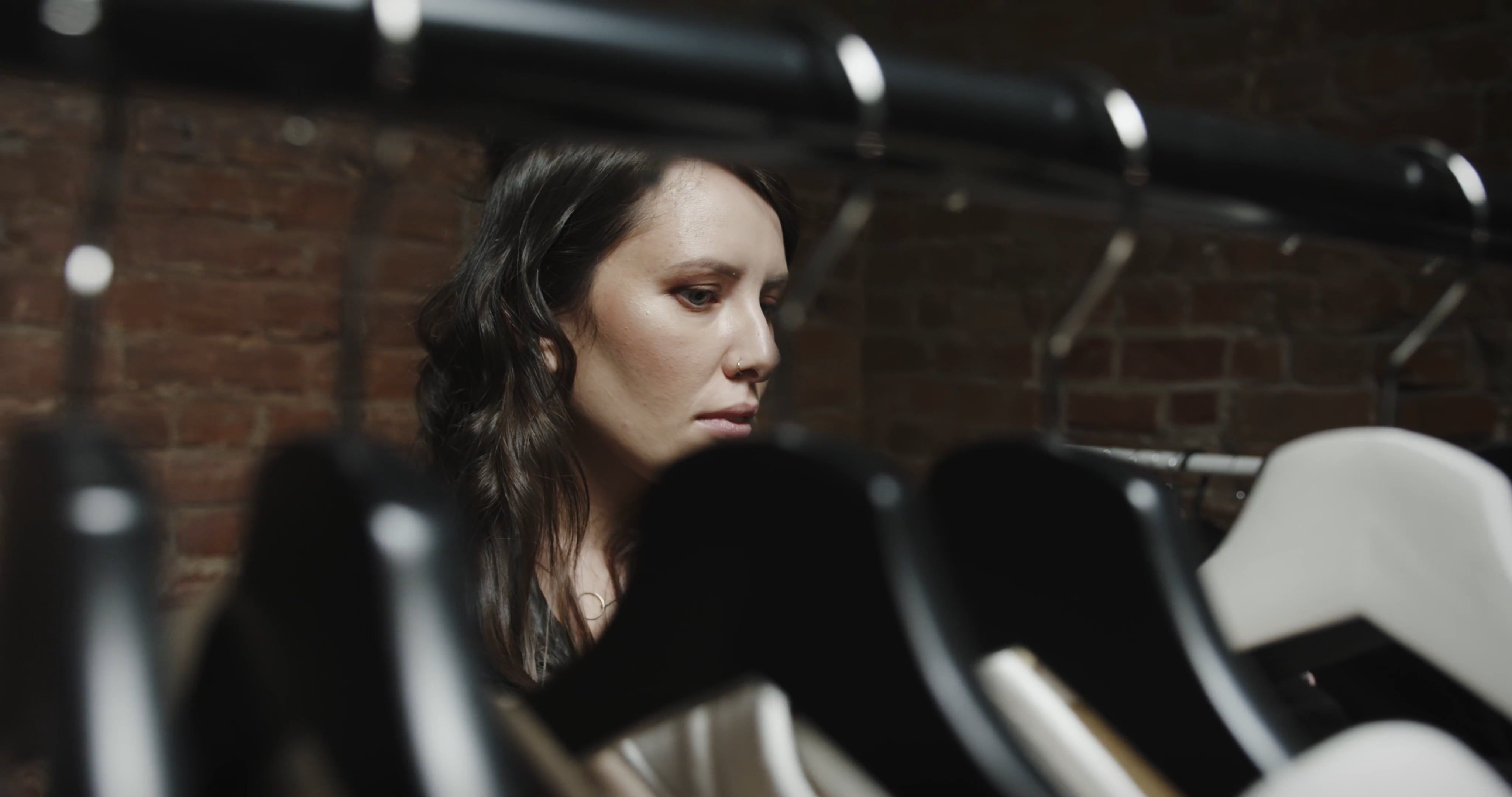 A Woman Checking Out Clothes In The Wardrobes · Free Stock Video