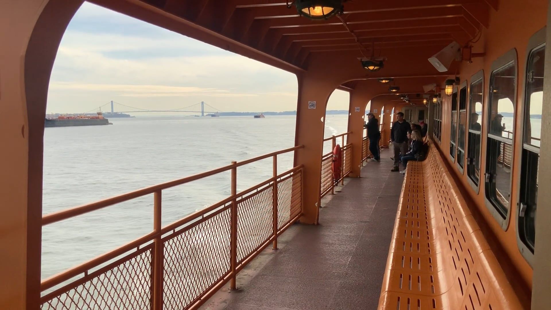People Riding a Ferry · Free Stock Video