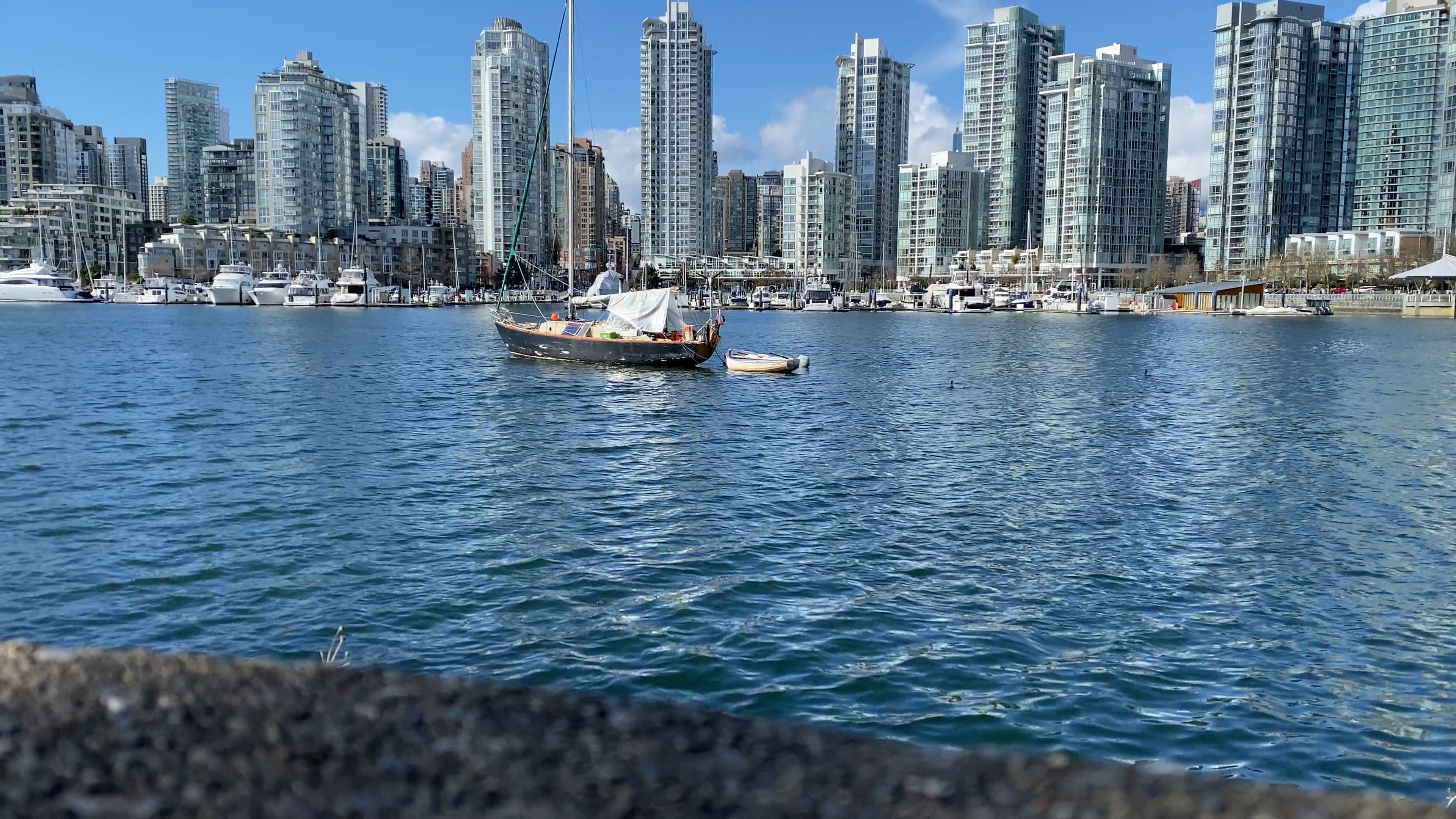 City View Over the Ocean · Free Stock Video