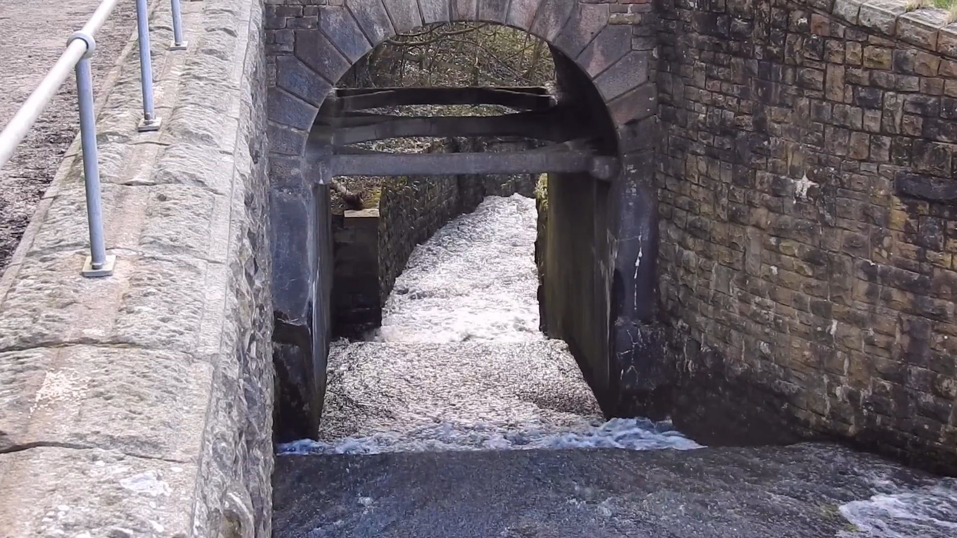Water Flowing on a Tunnel Free Stock Video Footage, Royalty-Free 4K ...