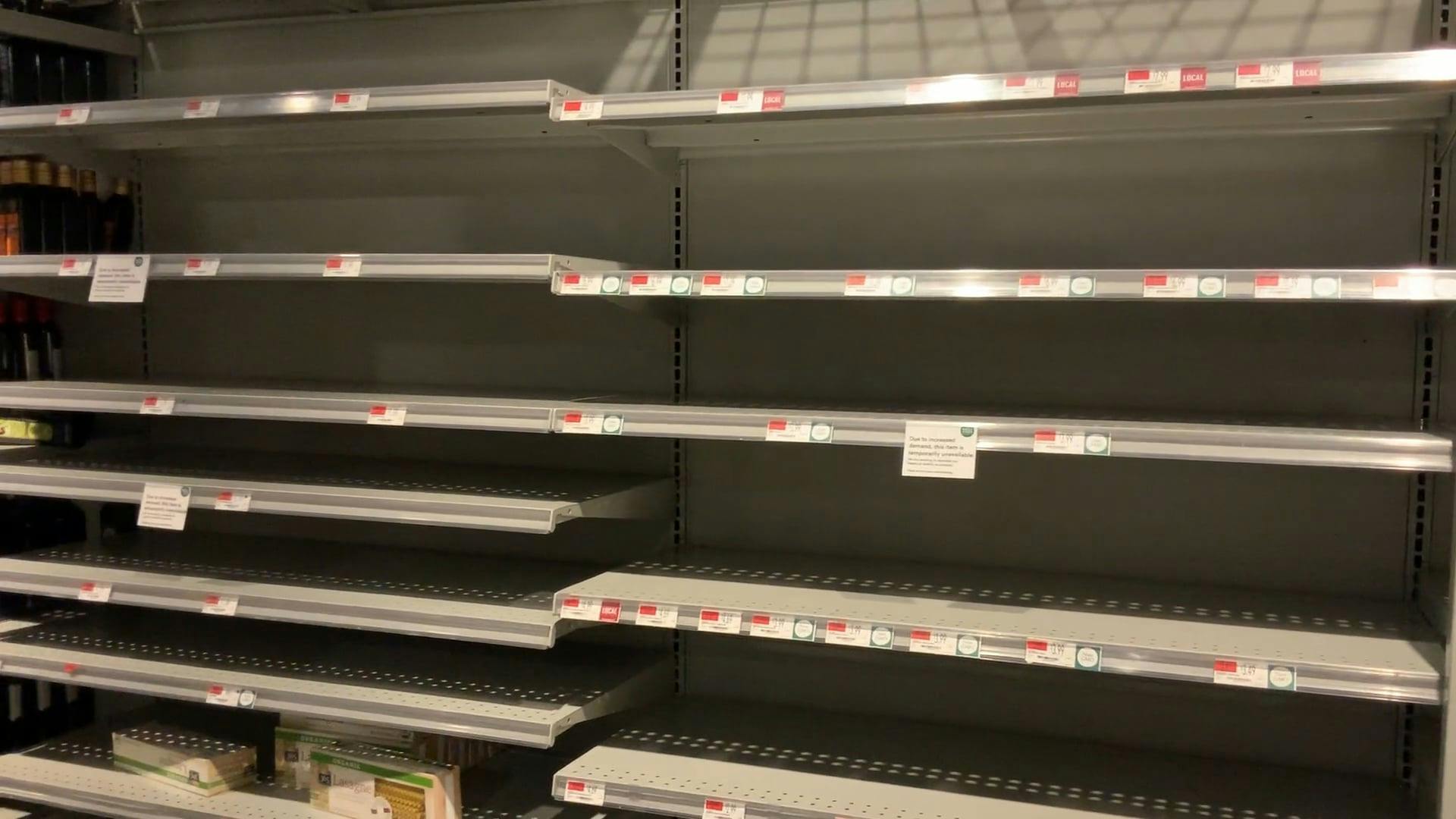 Supermarket Empty Shelves Free Stock Video Footage, Royalty-Free 4K ...