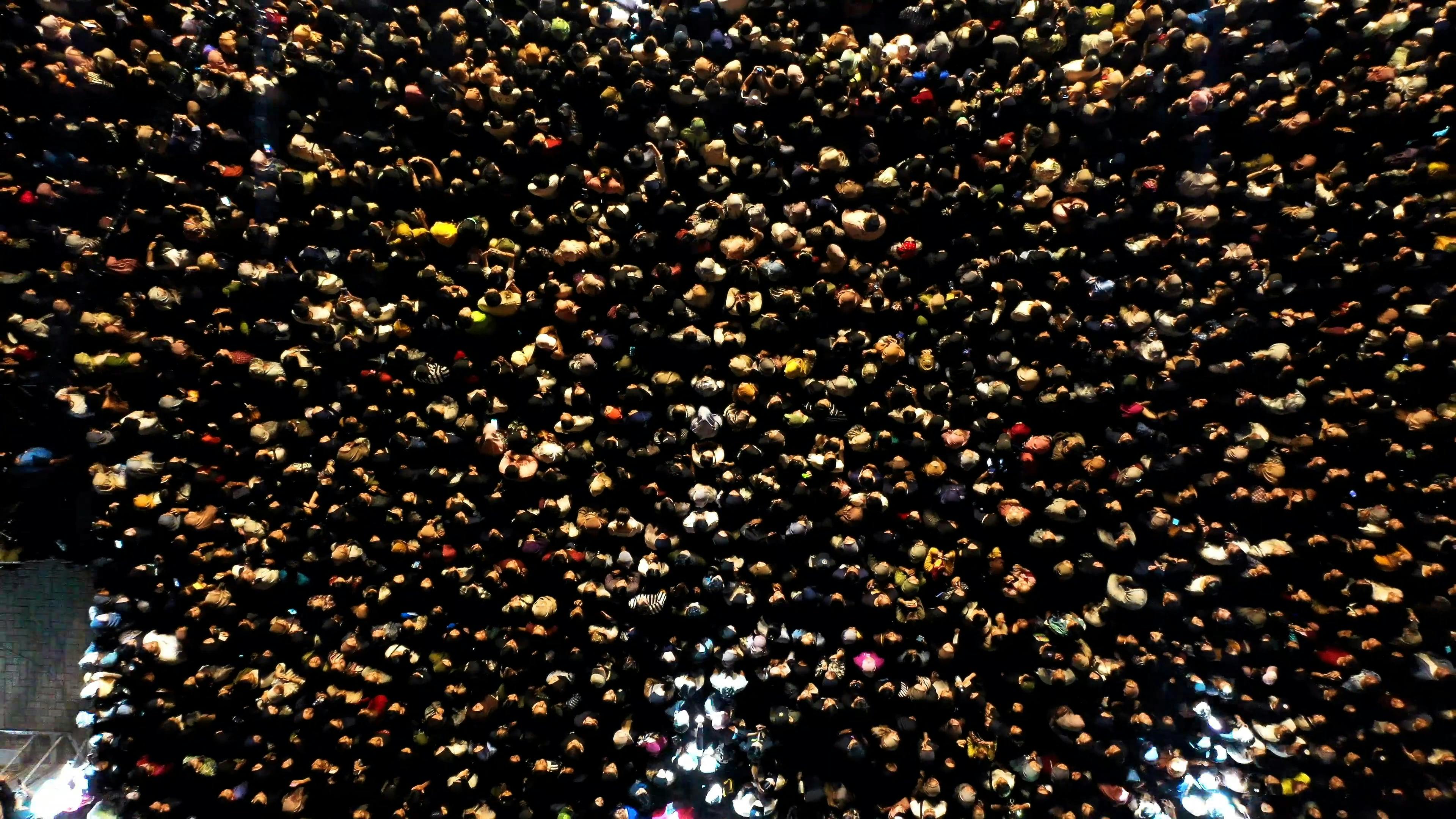 Crowd Of People In A Concert · Free Stock Video