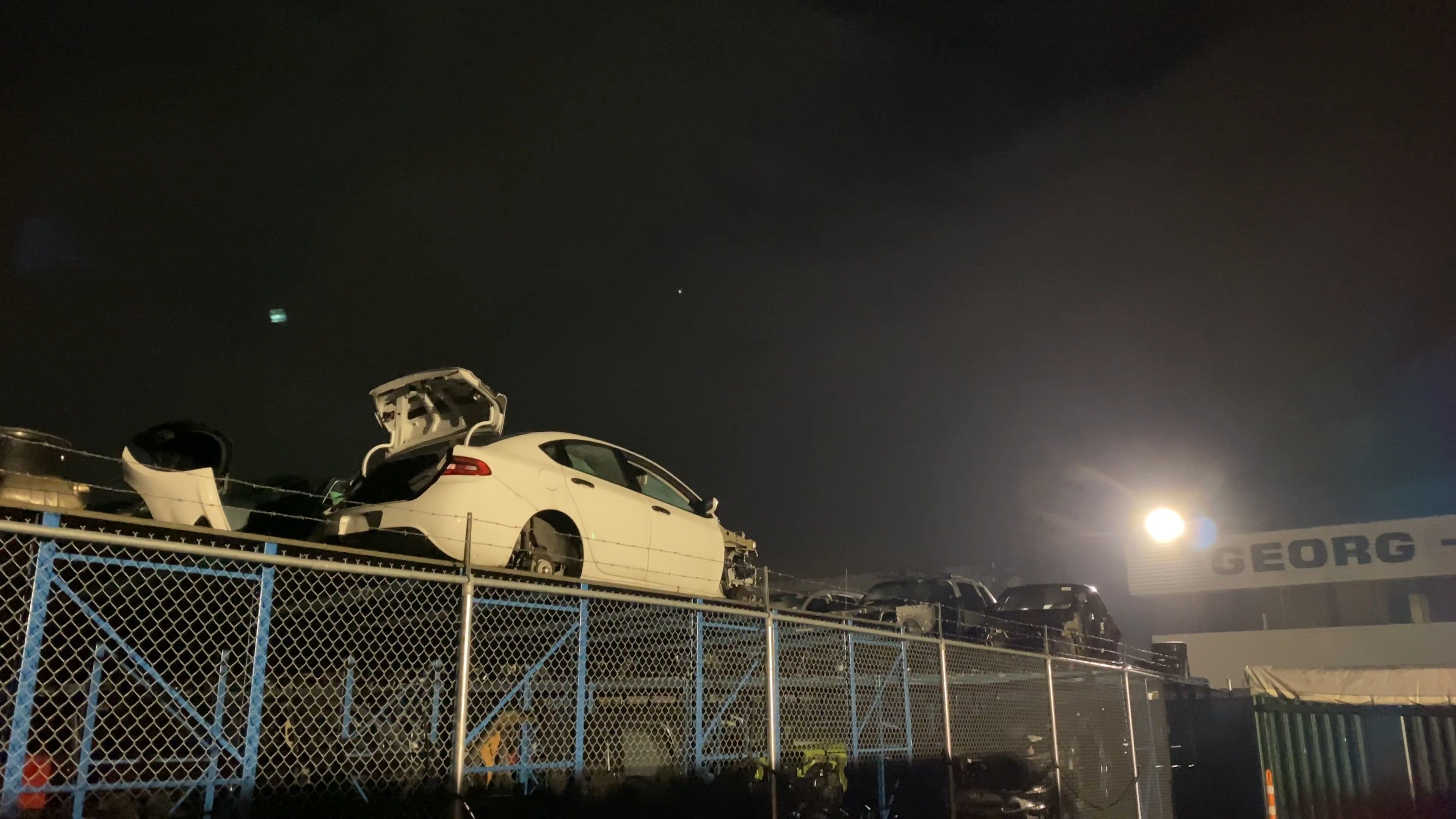 Wrecked Cars at a Junkyard Free Stock Video Footage, Royalty-Free 4K ...