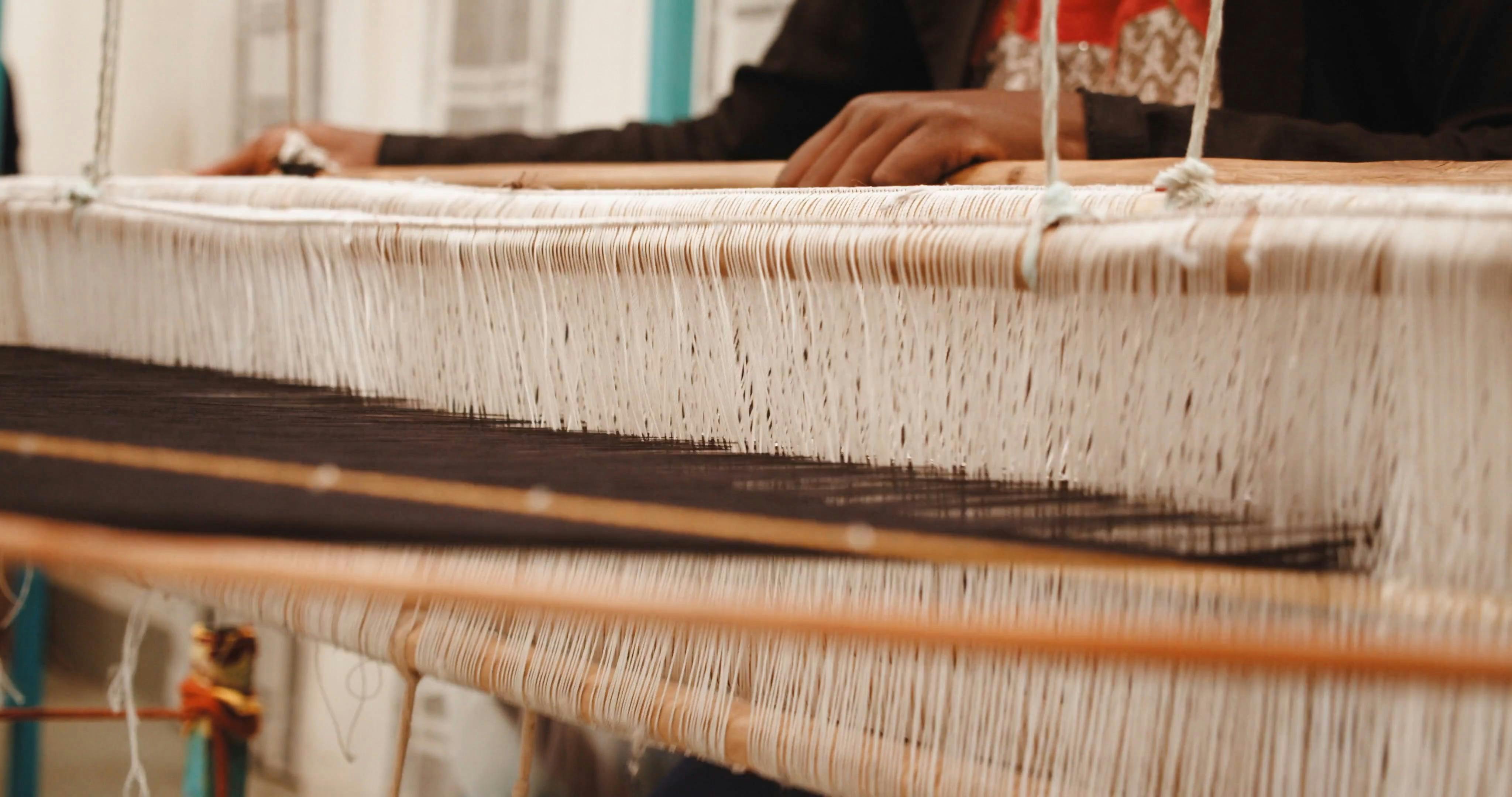 A Person Weaving Using a Loom Free Stock Video Footage, Royalty-Free 4K ...