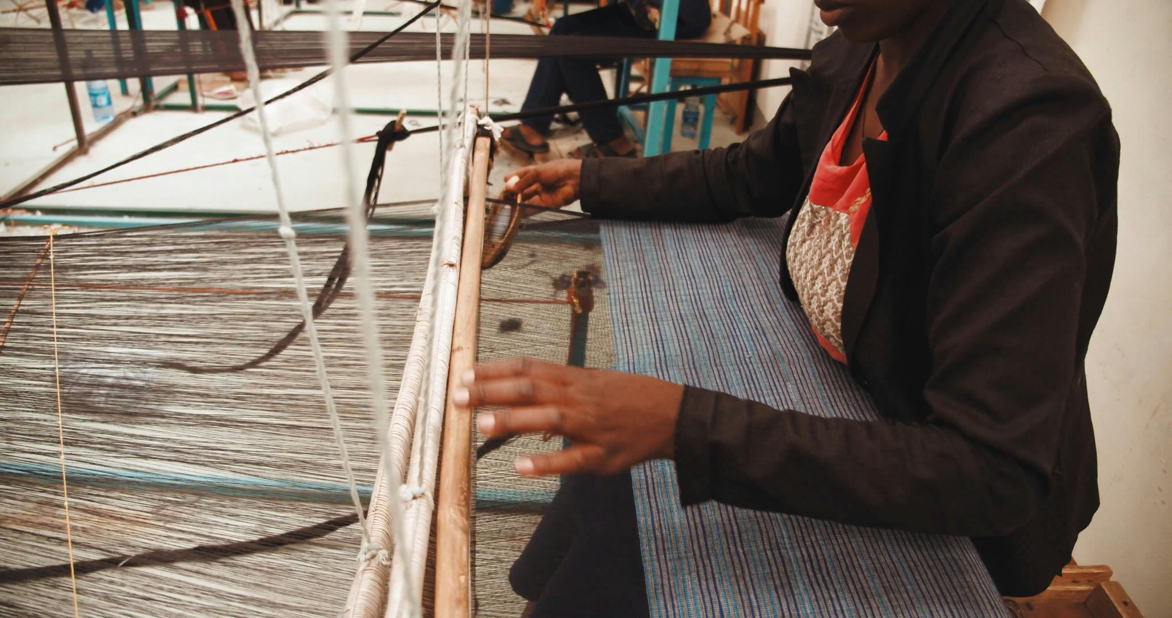 A Person Weaving Using a Loom Free Stock Video Footage, Royalty-Free 4K ...