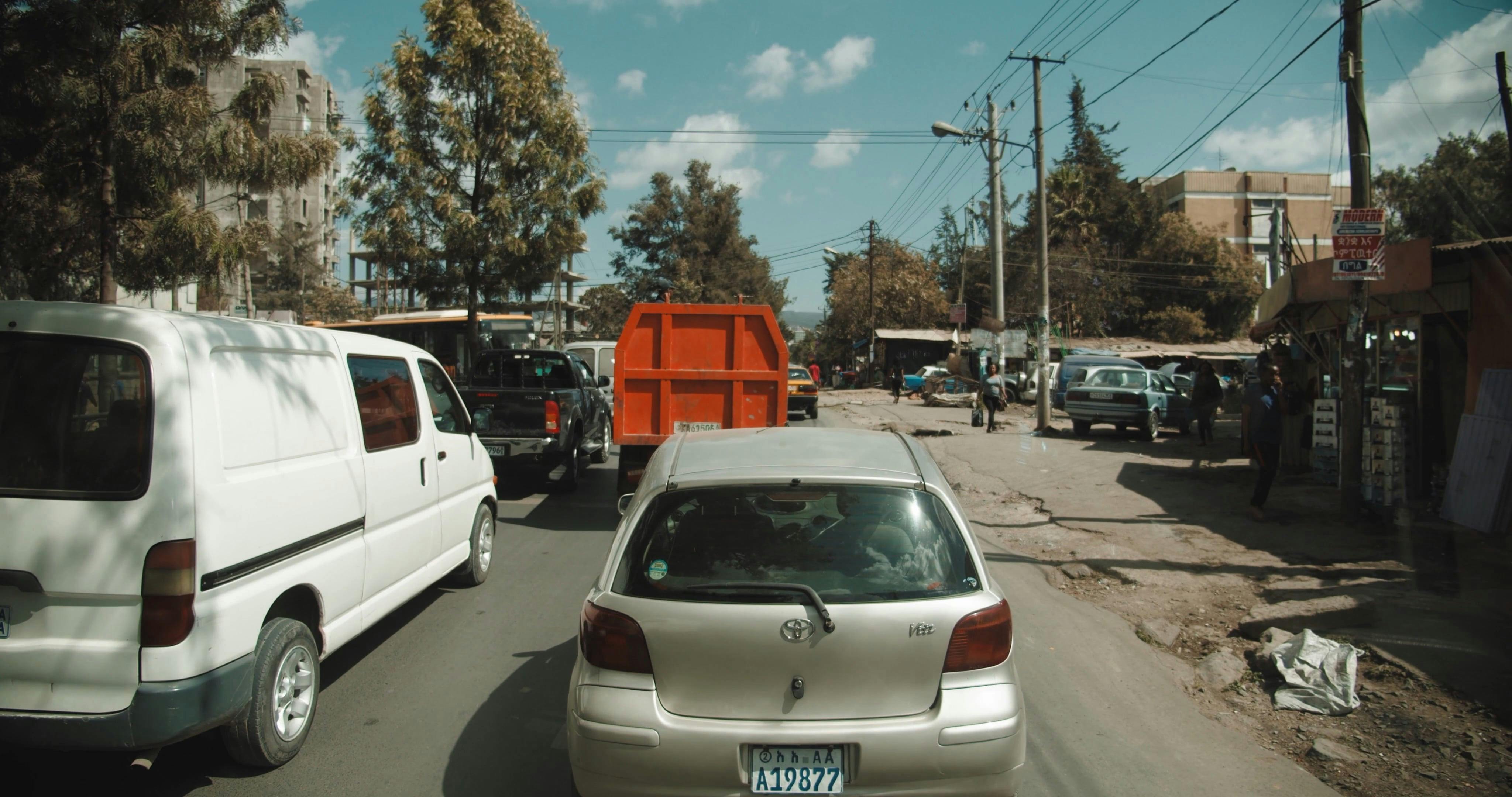 Daytime Traffic Of Motor Vehicles On The Road · Free Stock Video