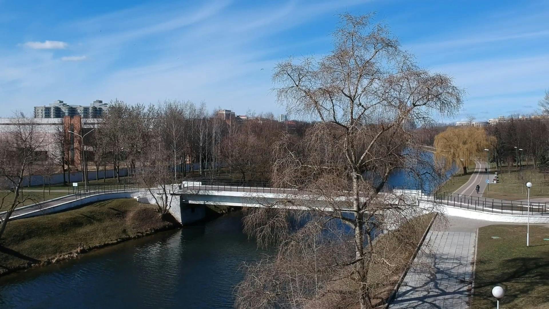 Drone Footage Of A Multi Purpose Bridge In Bern Switzerland · Free ...
