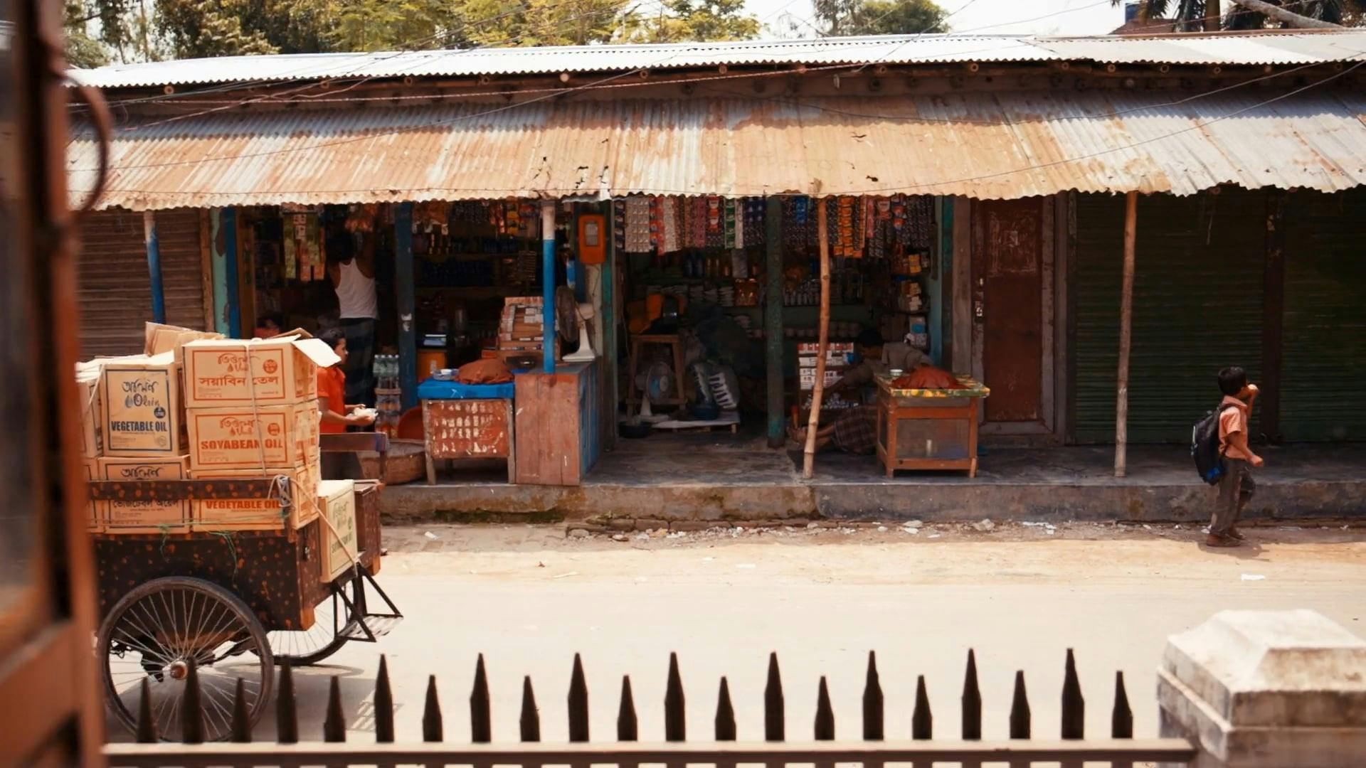 Stores Video Footage From A Window Across The Street · Free Stock Video