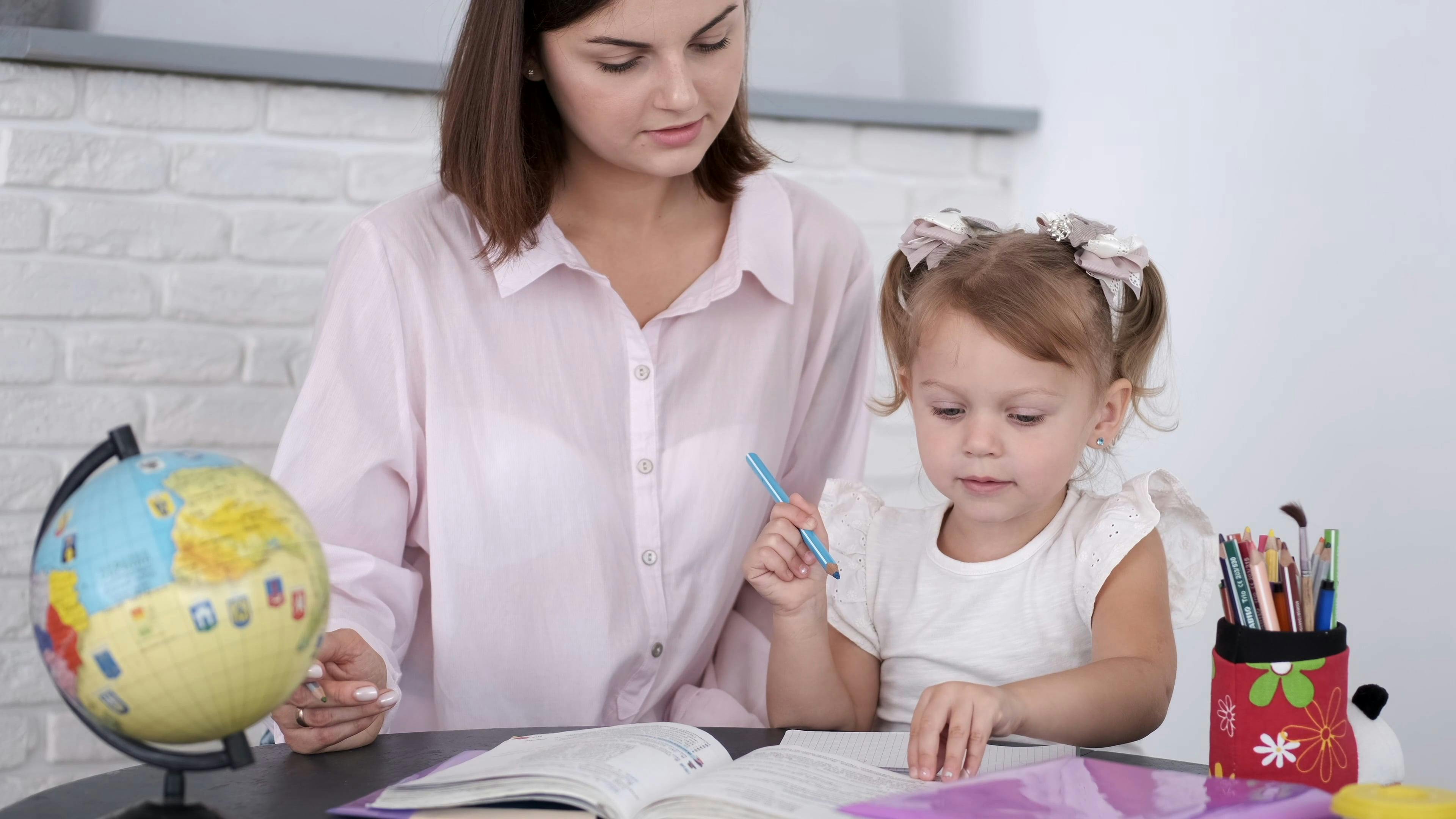 A Woman Teaching a Kid Free Stock Video Footage, Royalty-Free 4K & HD ...