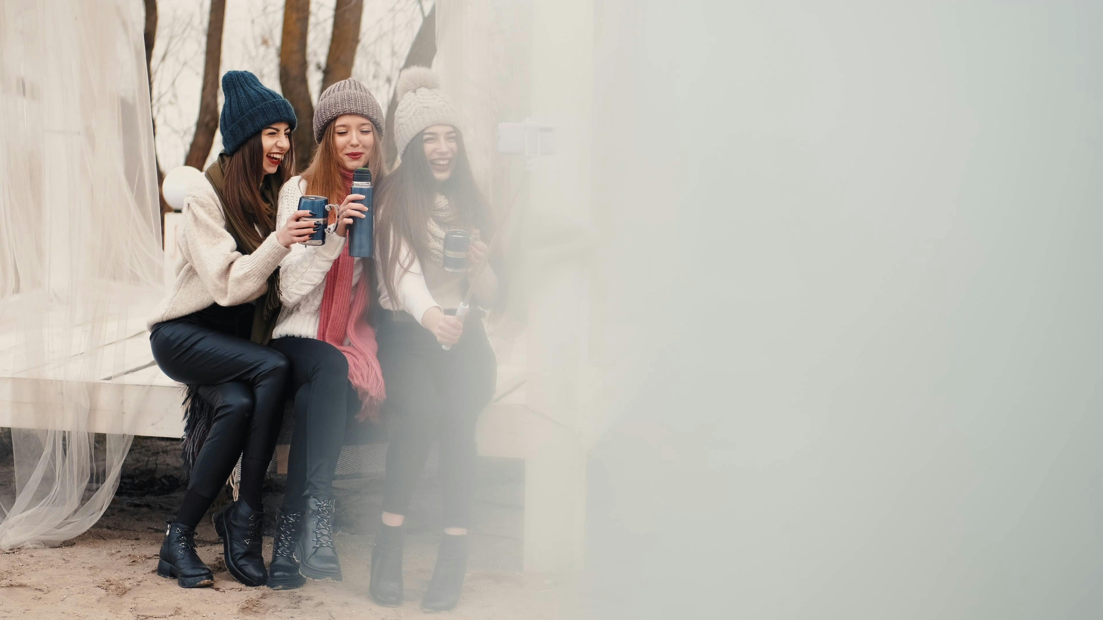 Friends Having Groupie Shot Outdoors Free Stock Video Footage, Royalty ...