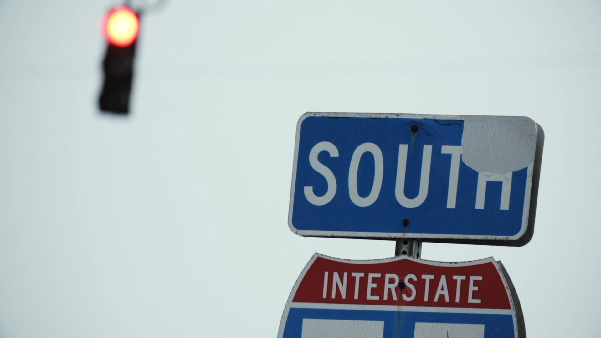 Road Sign on the Side of The Highway Free Stock Video Footage, Royalty ...