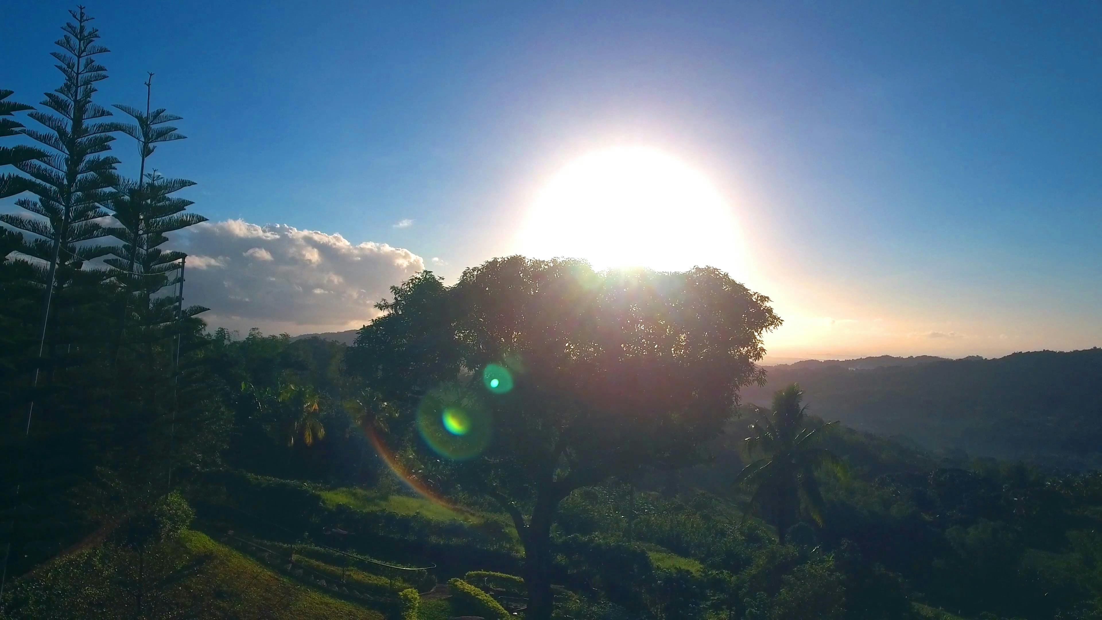 Bright Sun in a Blue Sky · Free Stock Video