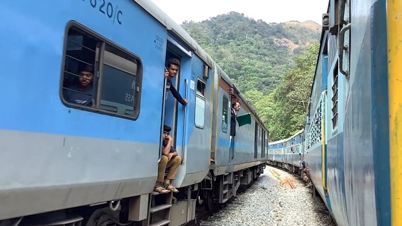 A View From the Moving Train Free Stock Video Footage, Royalty-Free 4K ...