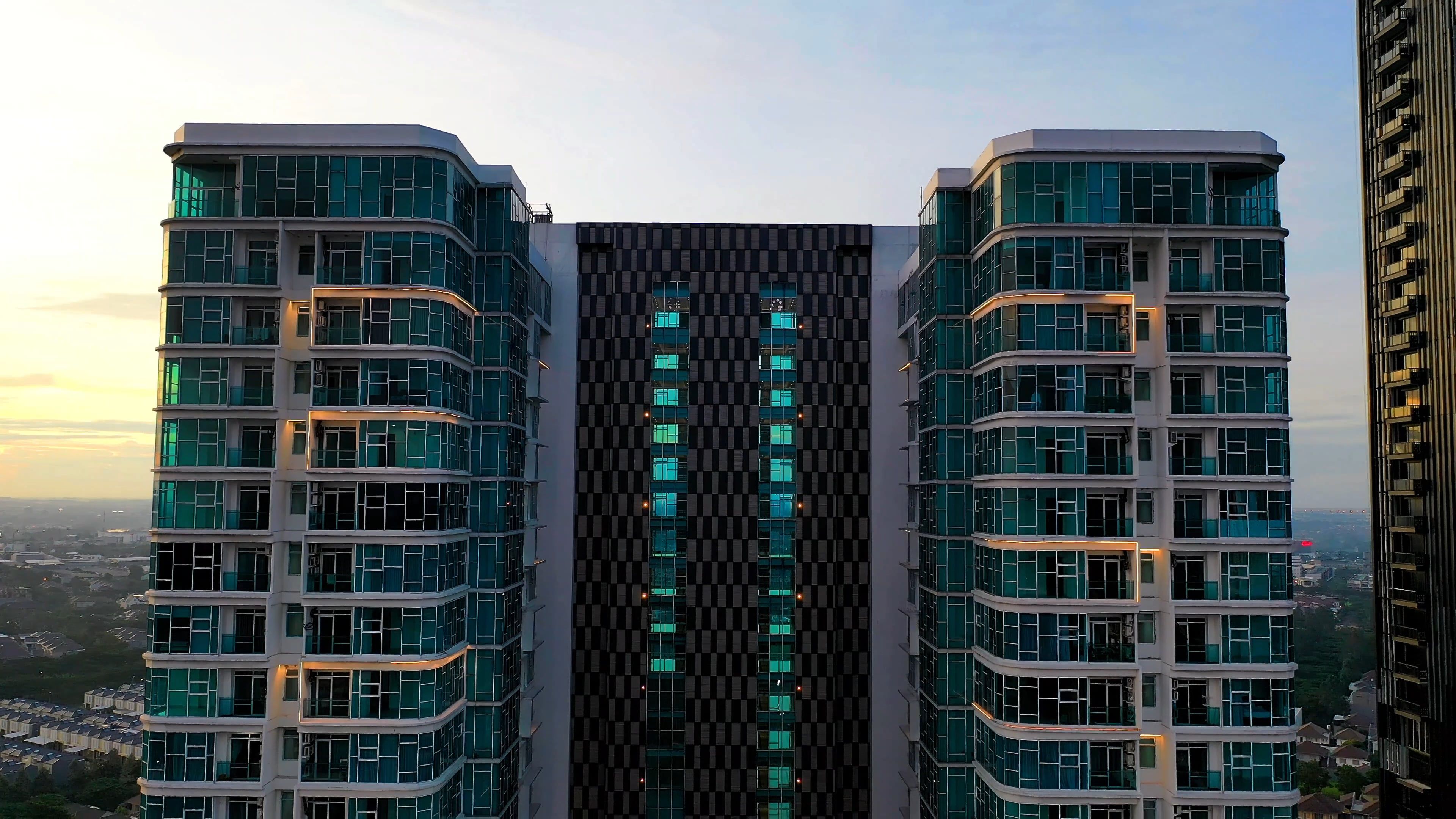 A Drone Shot of a Residential Building in Indonesia · Free Stock Video