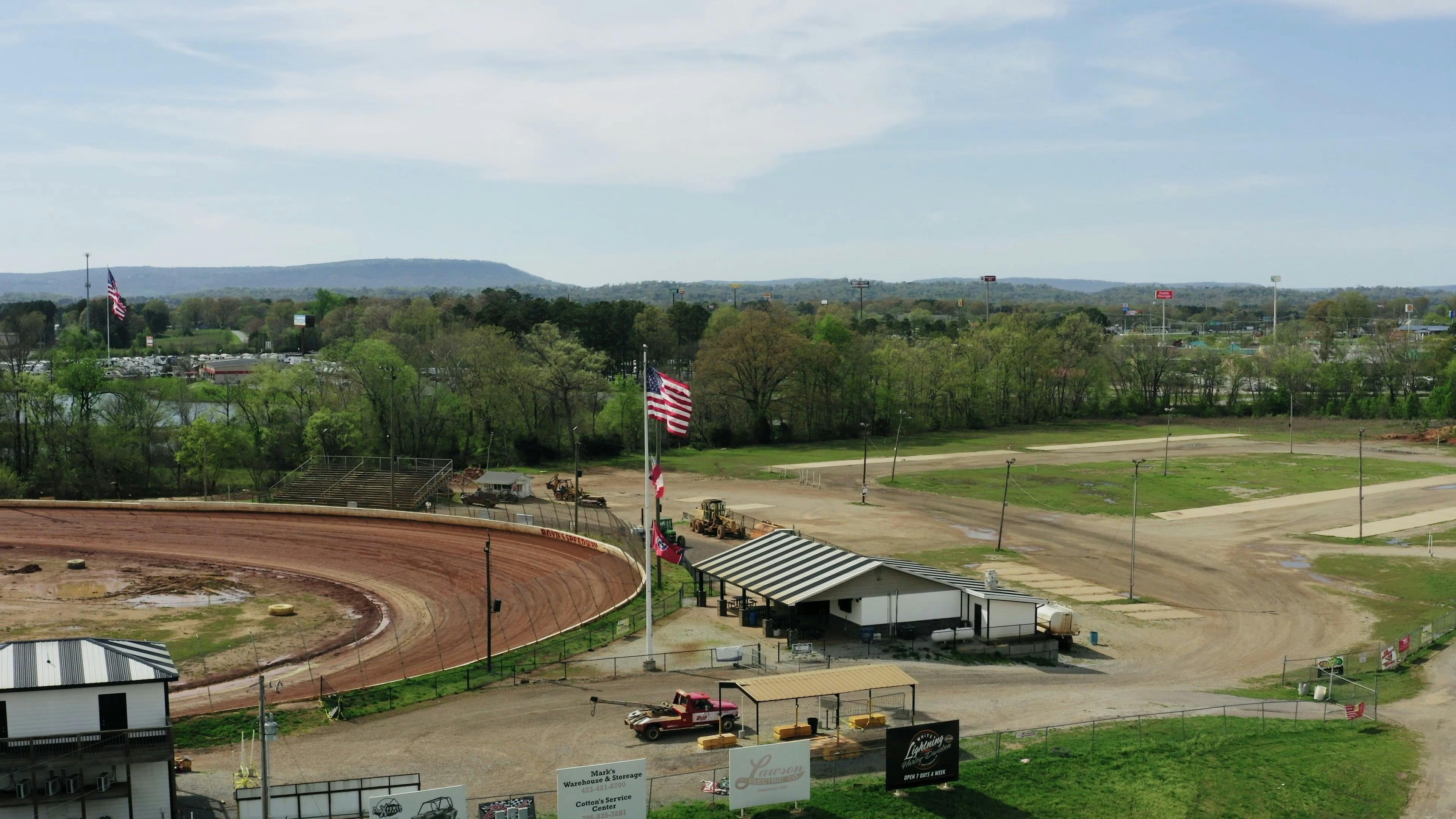 An Aerial Shot of a Dirt Race Track Free Stock Video Footage, Royalty ...