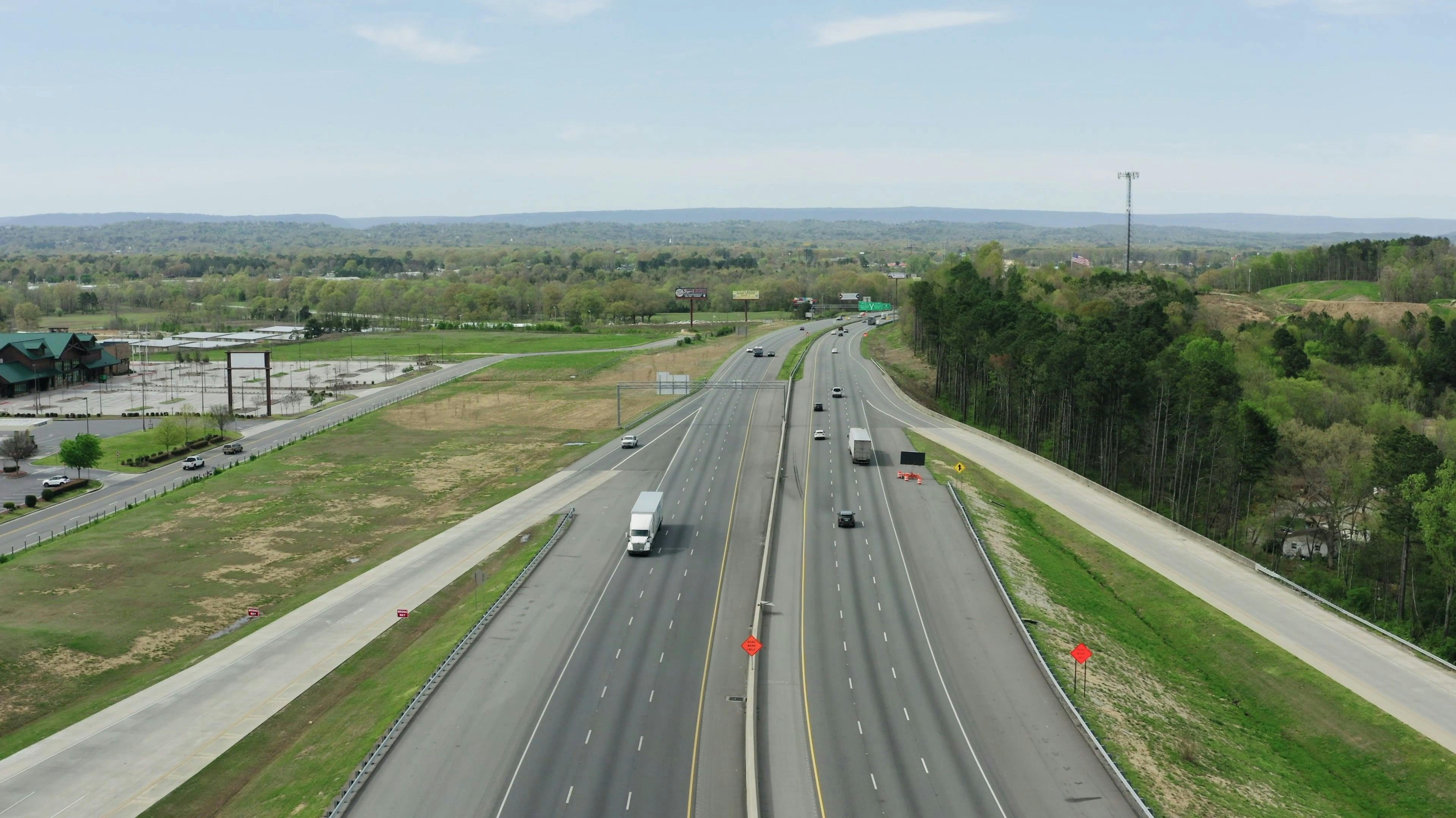 Drone Footage of a Highway Free Stock Video Footage, Royalty-Free 4K ...