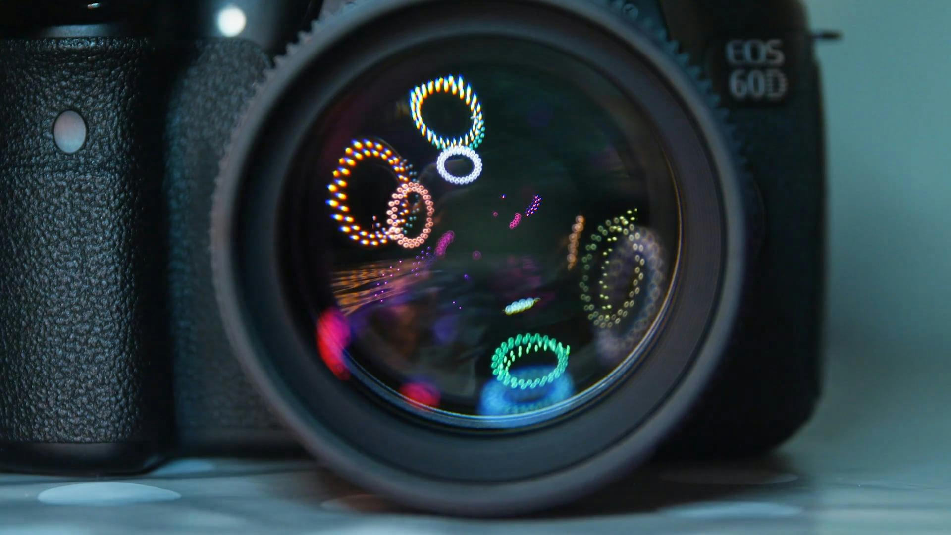 Psychedelic Lights Flashing on to a Camera Lens Free Stock Video ...