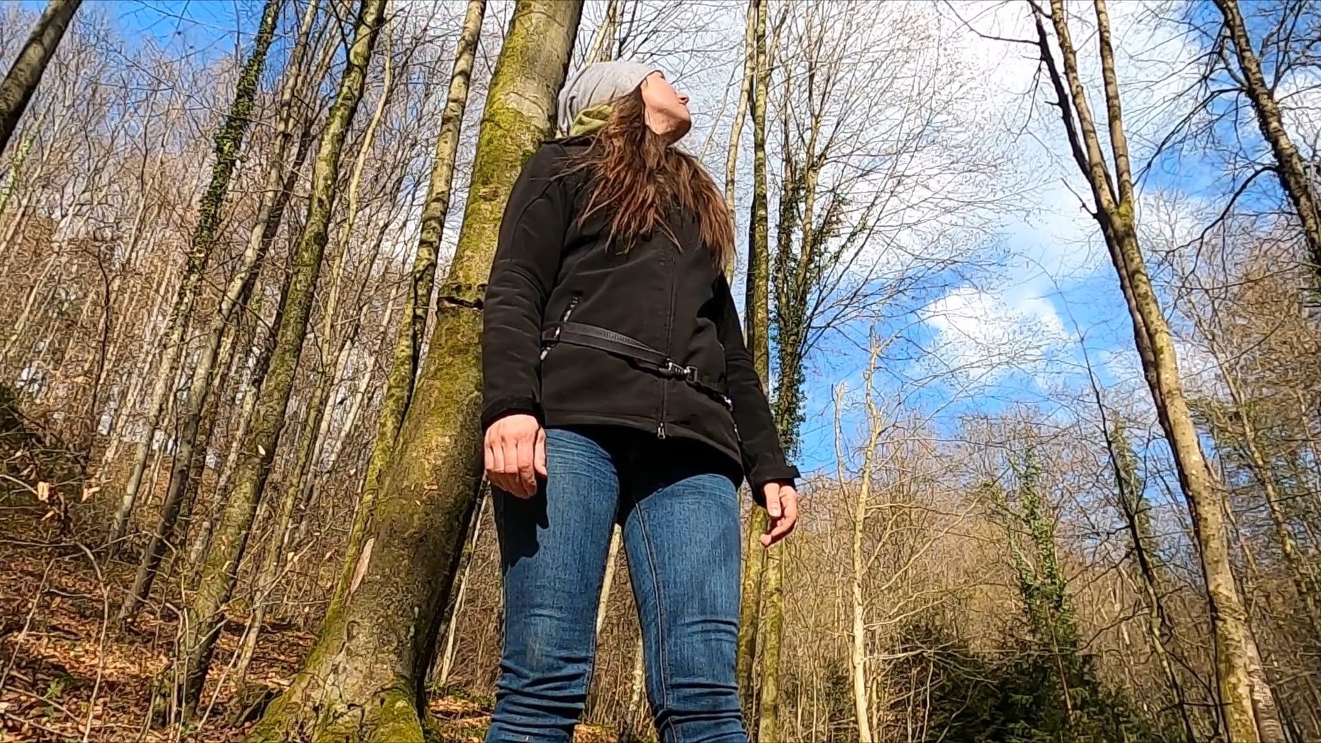 Woman Looking Around the Forest Free Stock Video Footage, Royalty-Free ...