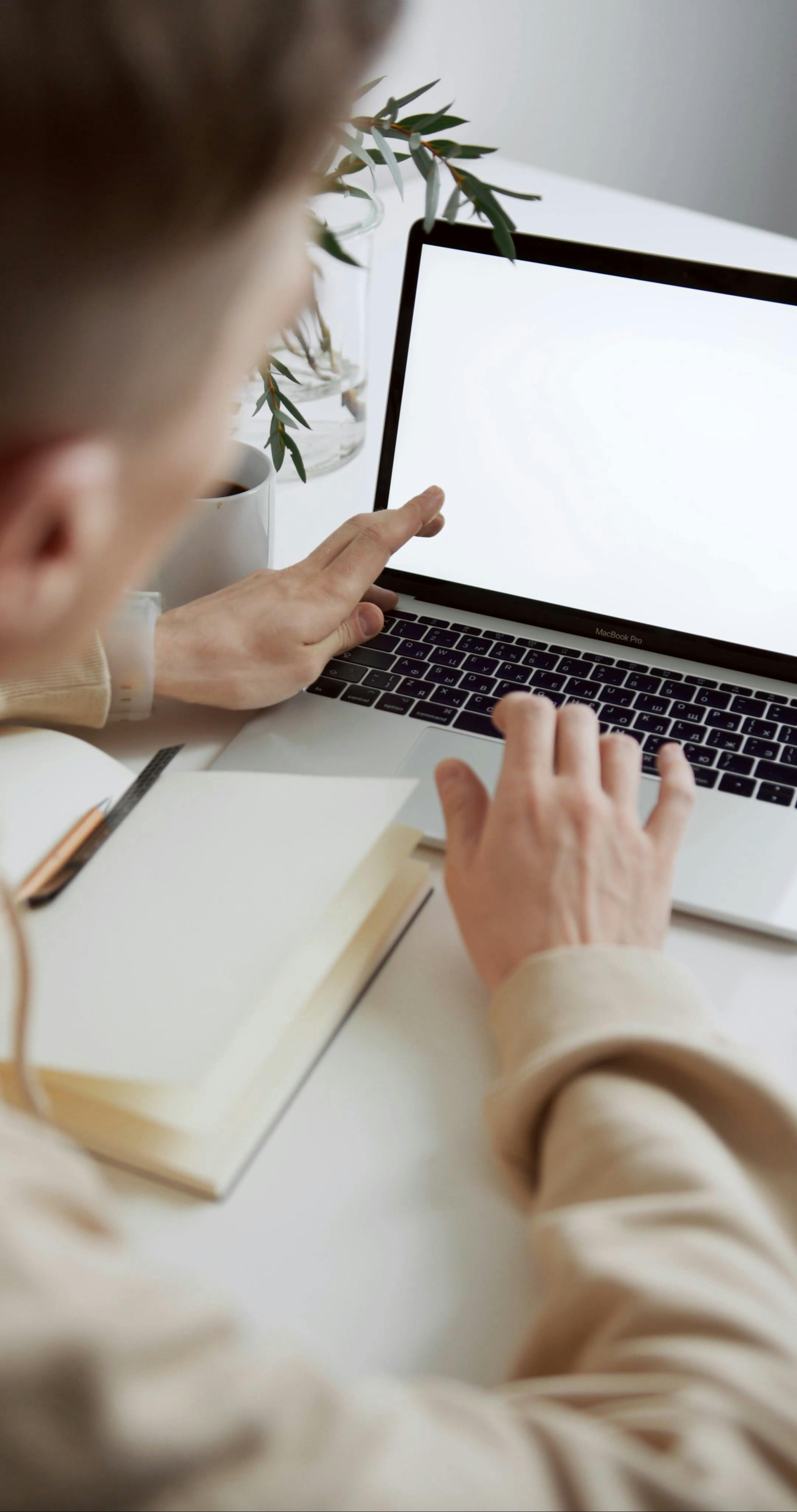 A Man Using Laptop In His Work · Free Stock Video